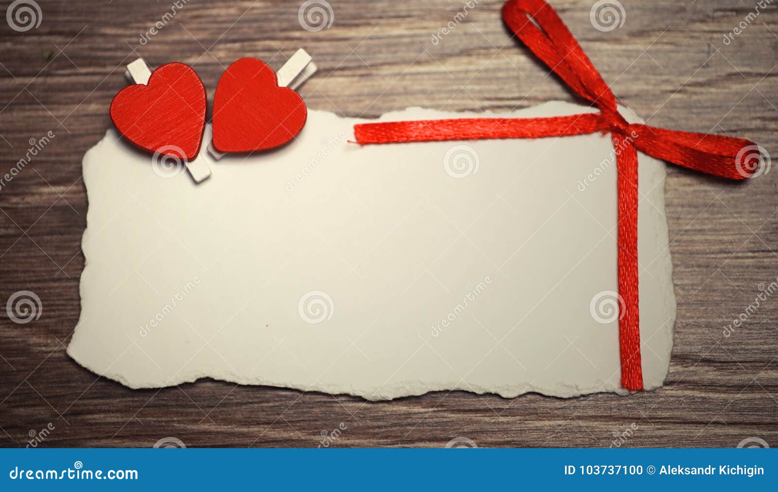 White Sheet of Paper Love Notes and Heart Shape Stock Photo - Image of ...