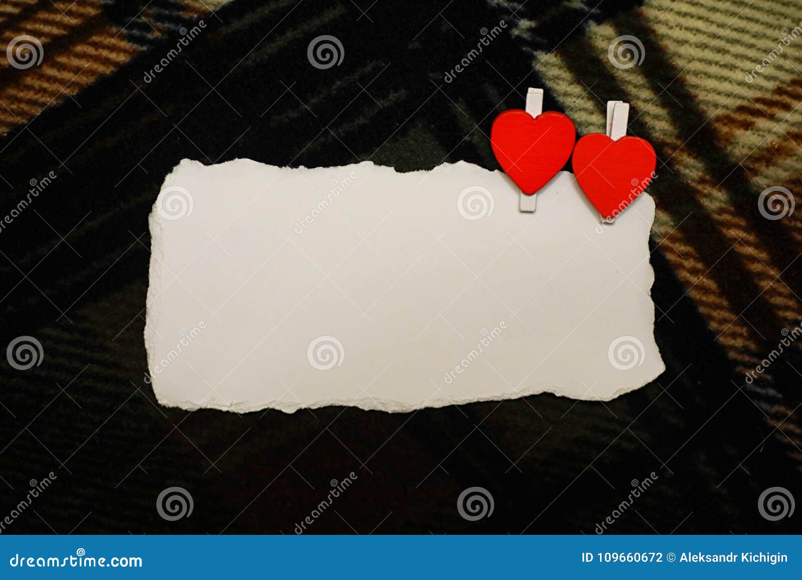 White Sheet Paper Love Notes and Heart Shape Stock Photo - Image of ...