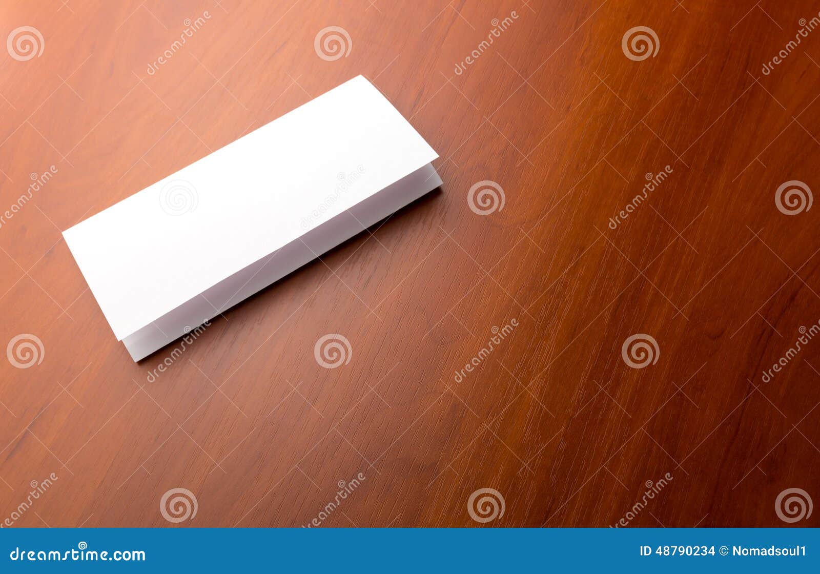 White Sheet of Paper on the Table Stock Photo - Image of note, page ...
