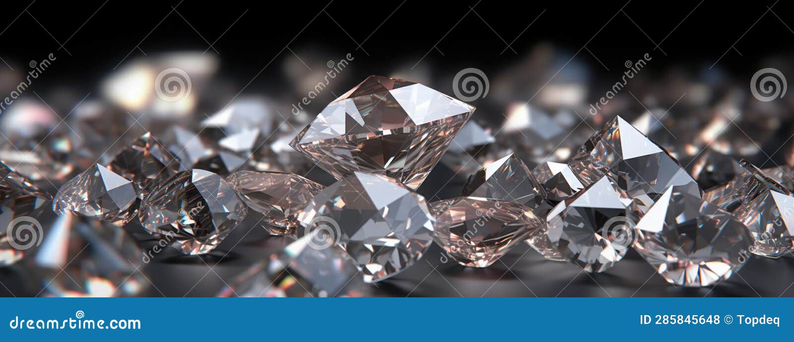 White Shiny Diamonds Gemstone Banner Background Stock Illustration ...