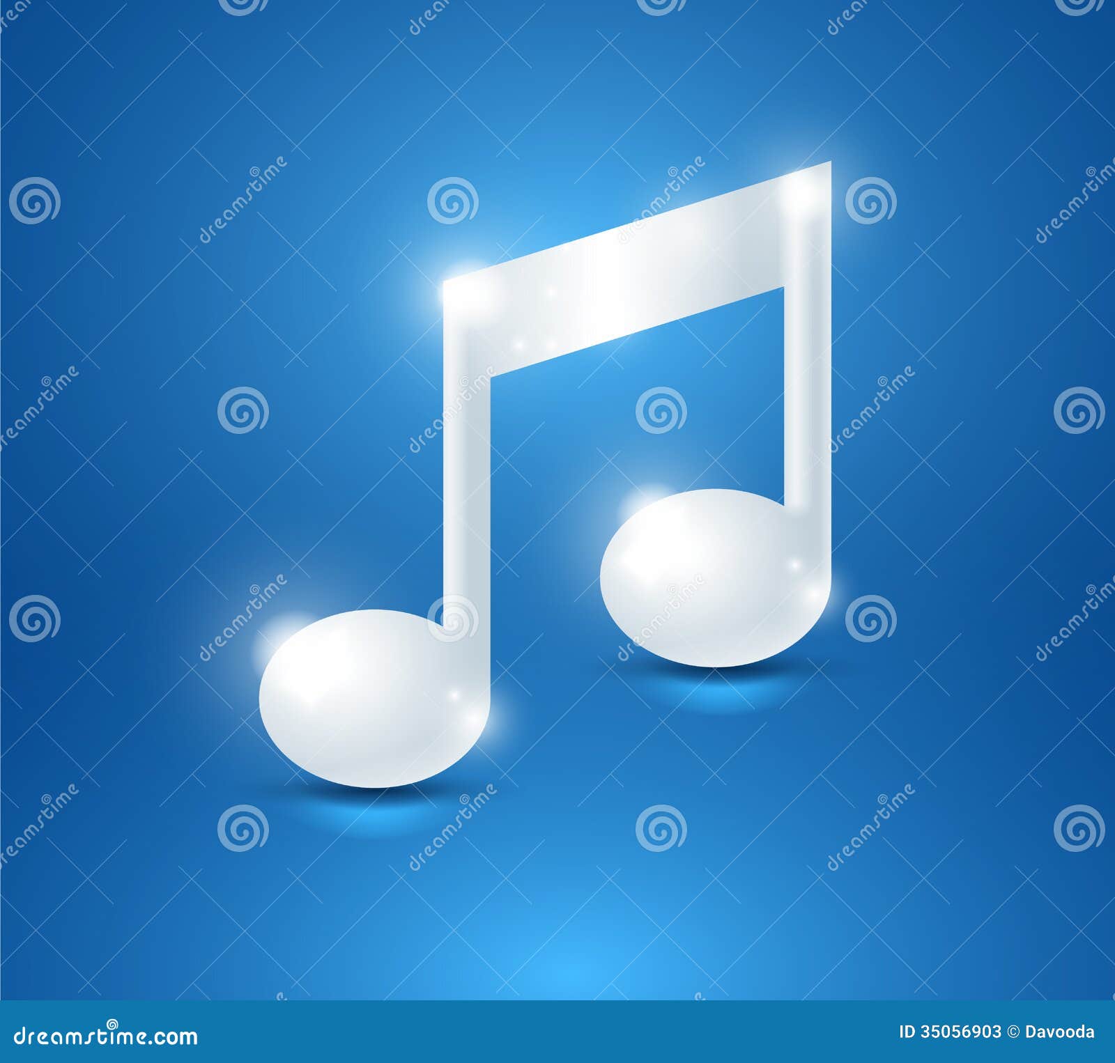 Shiny Music Notes Vector Illustration | CartoonDealer.com #2374676