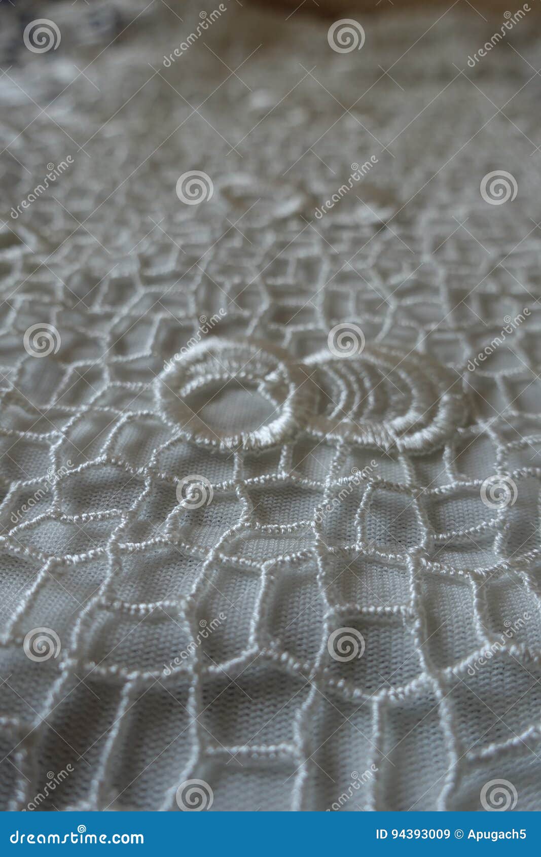White Shiny Net Like Openwork Lacy Fabric Stock Image - Image of ...