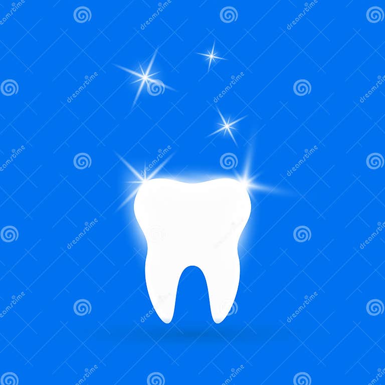 White Shiny Teeth. Simple Vector Modern Design Illustration Stock ...