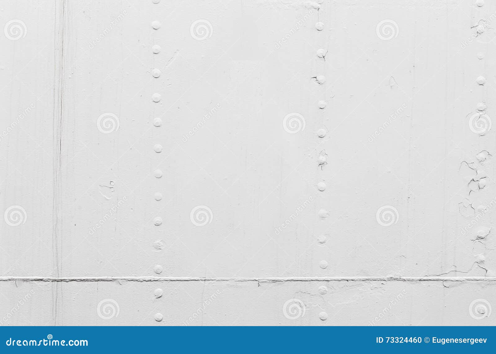 White Ship Hull, Metal Sheets with Rivets Stock Photo - Image of ...