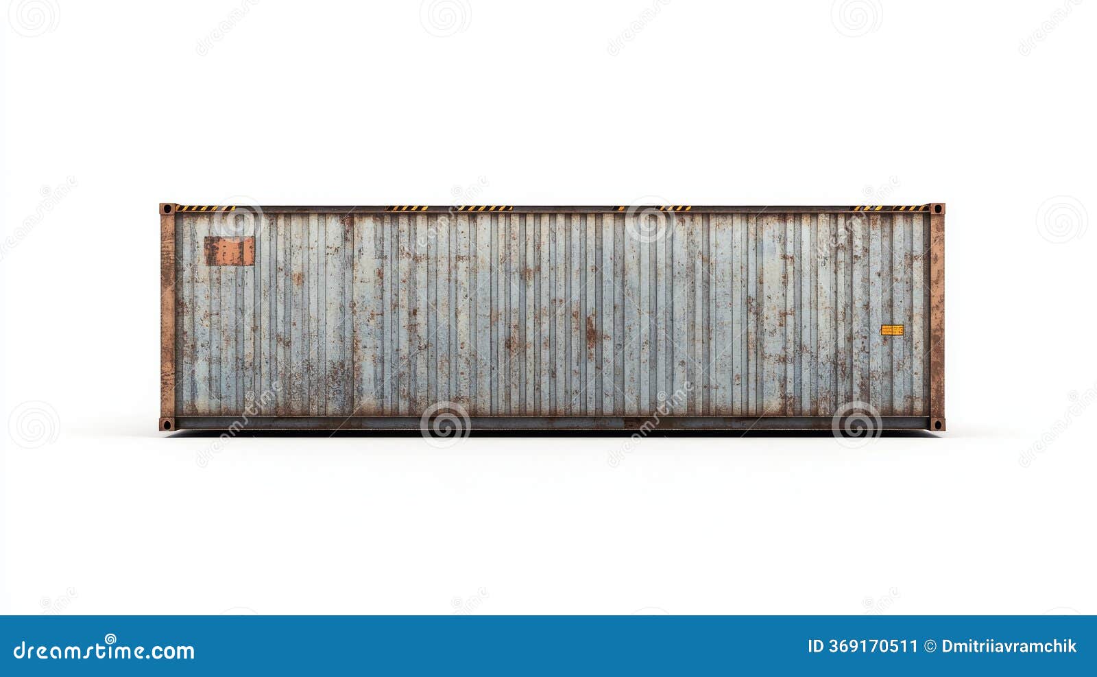 A White Shipping Container Standing Alone On A White Base Royalty-Free ...