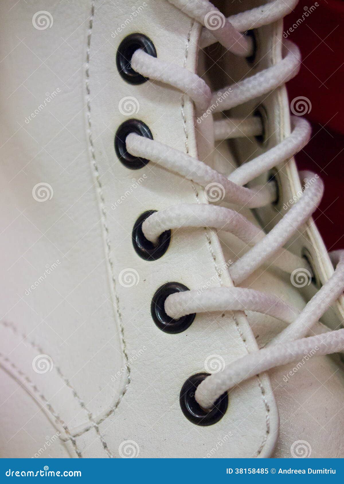 White Shoe Cord stock image. Image of shoelaces, shoes - 38158485