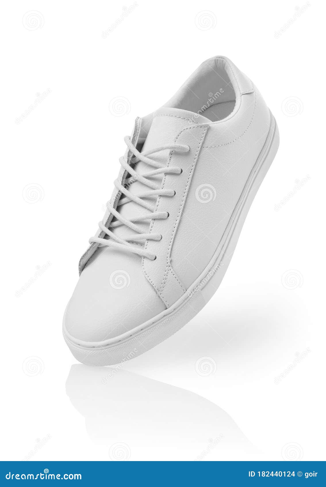 White shoes on white stock photo. Image of isolated - 182440124