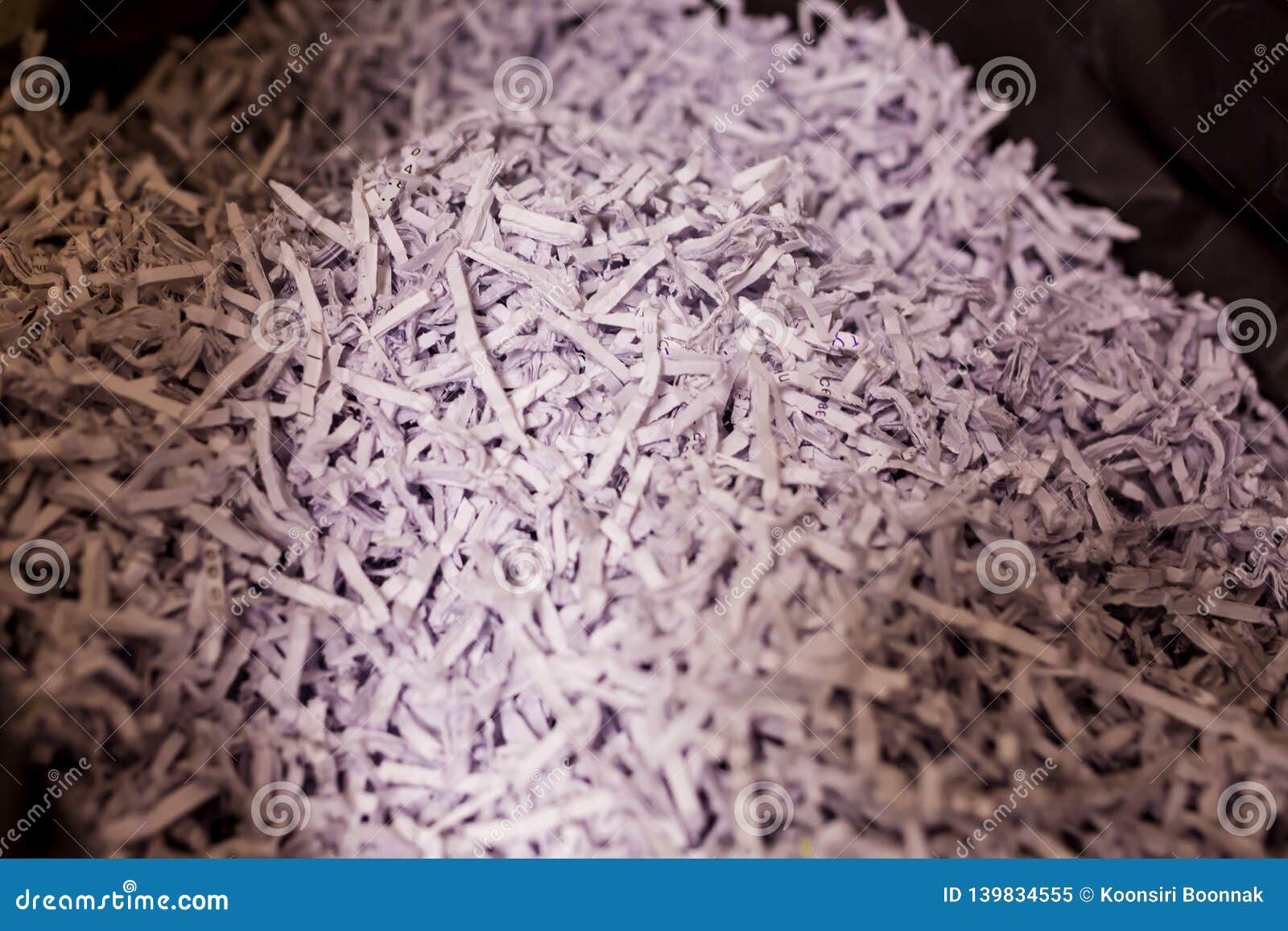 White Shredded Paper Texture for Background Stock Image - Image of ...