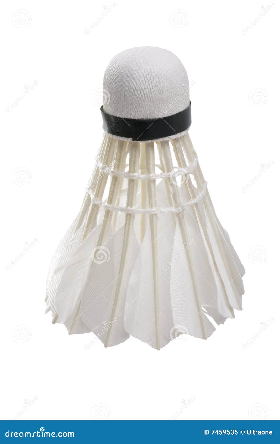 White Shuttlecock only Close-up Stock Image - Image of view, white: 7459535