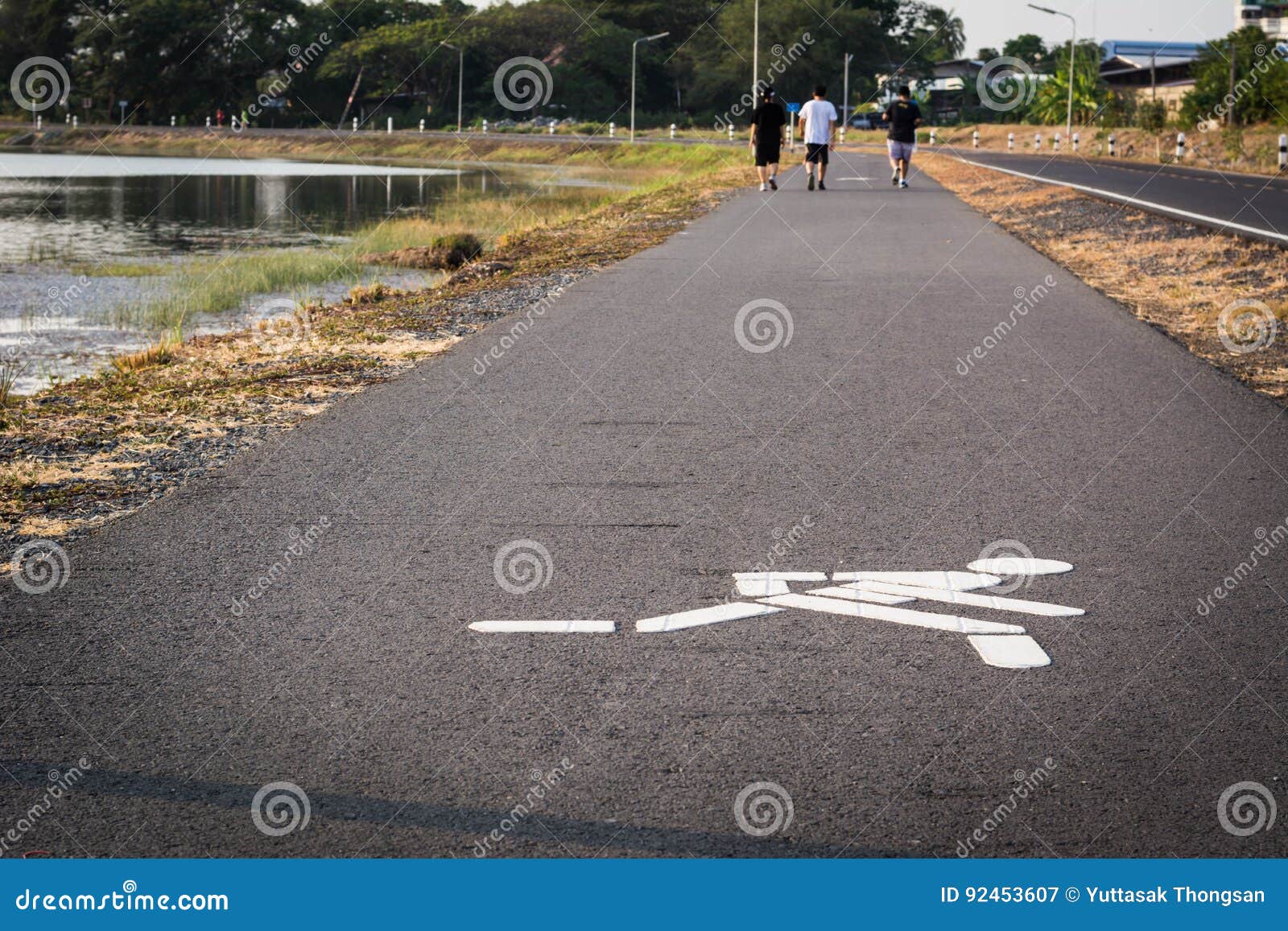 White Sign Human on Lanes Road. Editorial Photography - Image of ...