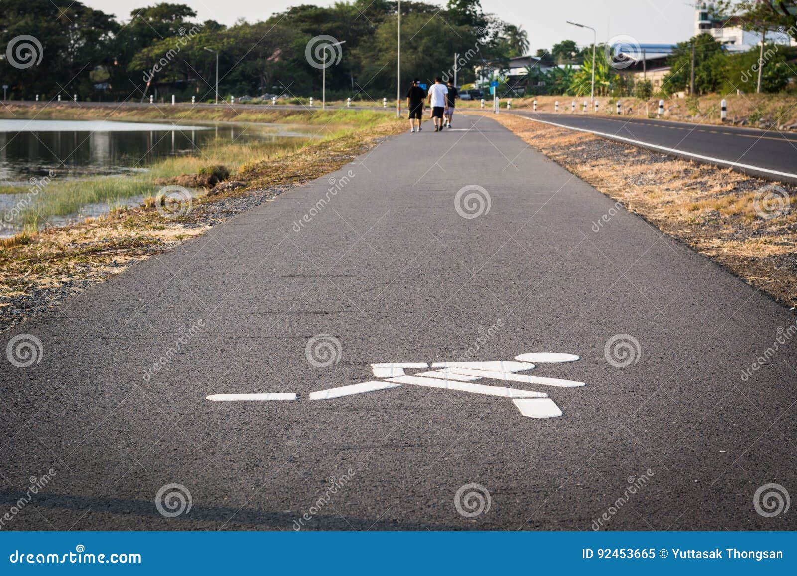 White Sign Human on Lanes Road. Editorial Image - Image of closeup ...