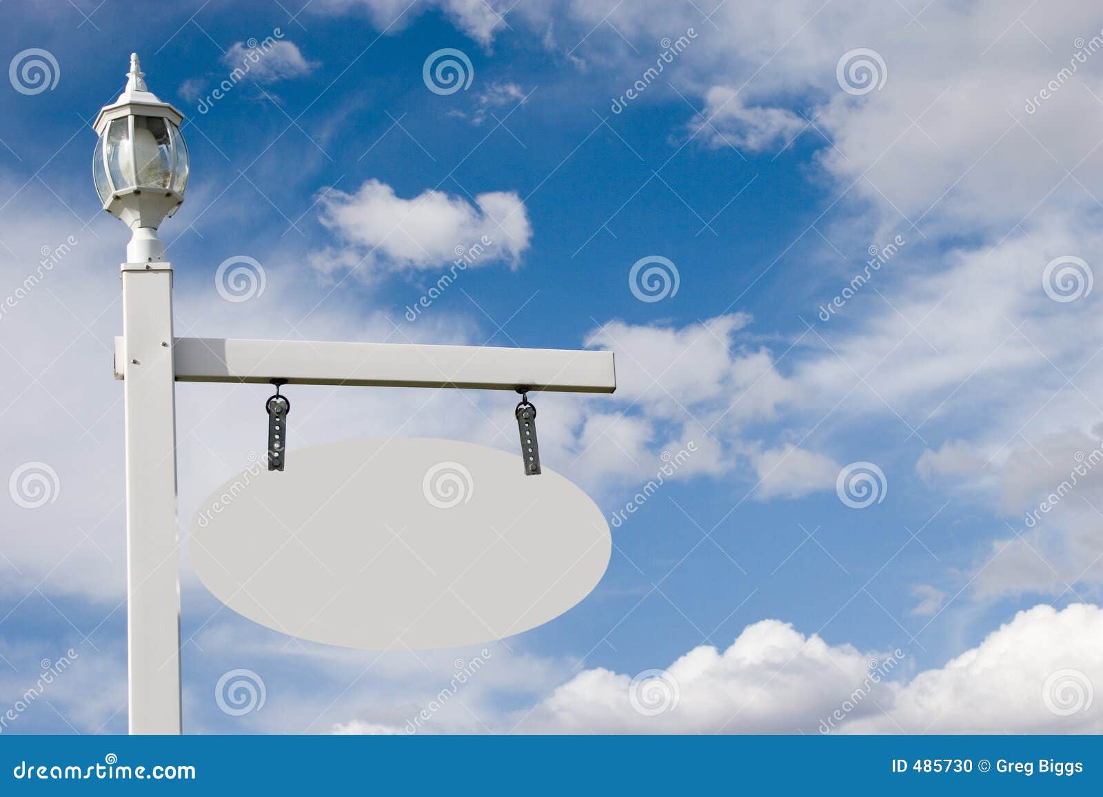 White Sign (Your Text Here) Stock Photo - Image of bulb, light: 485730