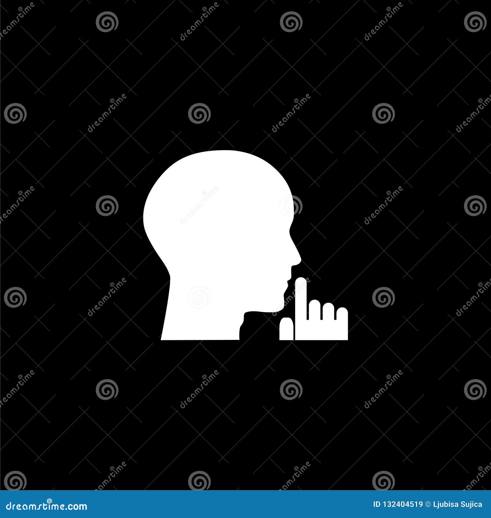 Silence Background Vector Illustration | CartoonDealer.com #39947414