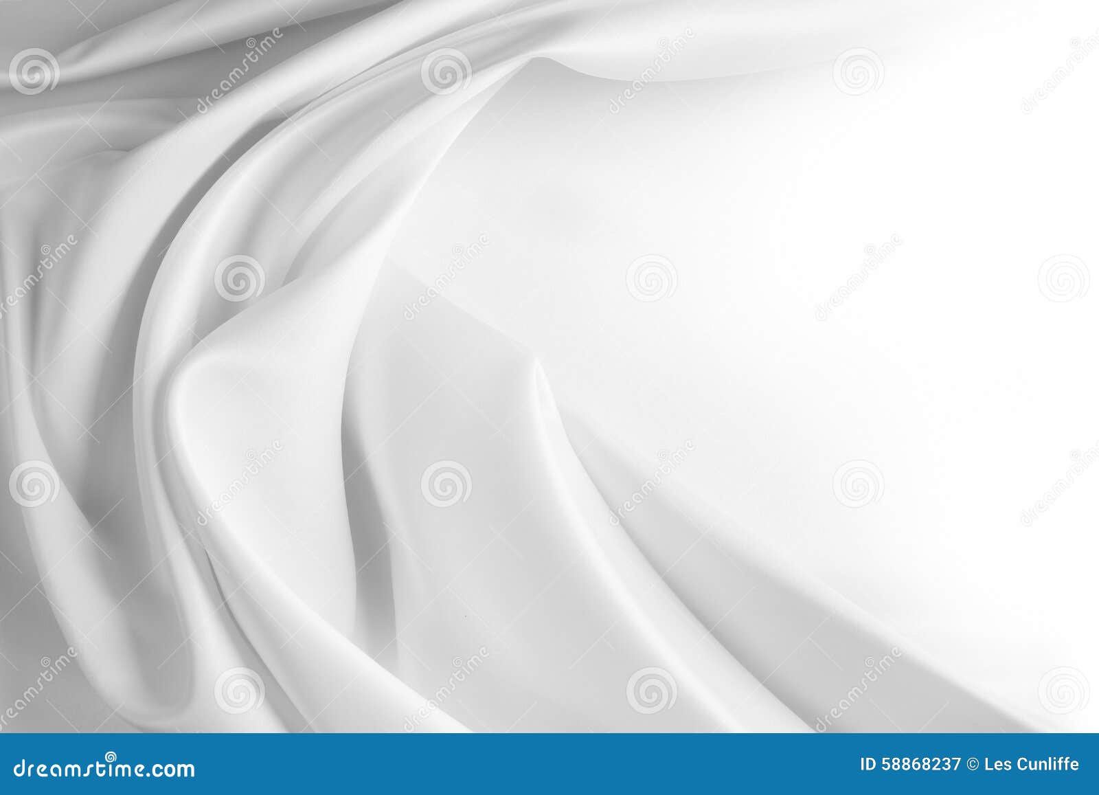 White silk stock image. Image of pattern, flowing, folds - 58868237