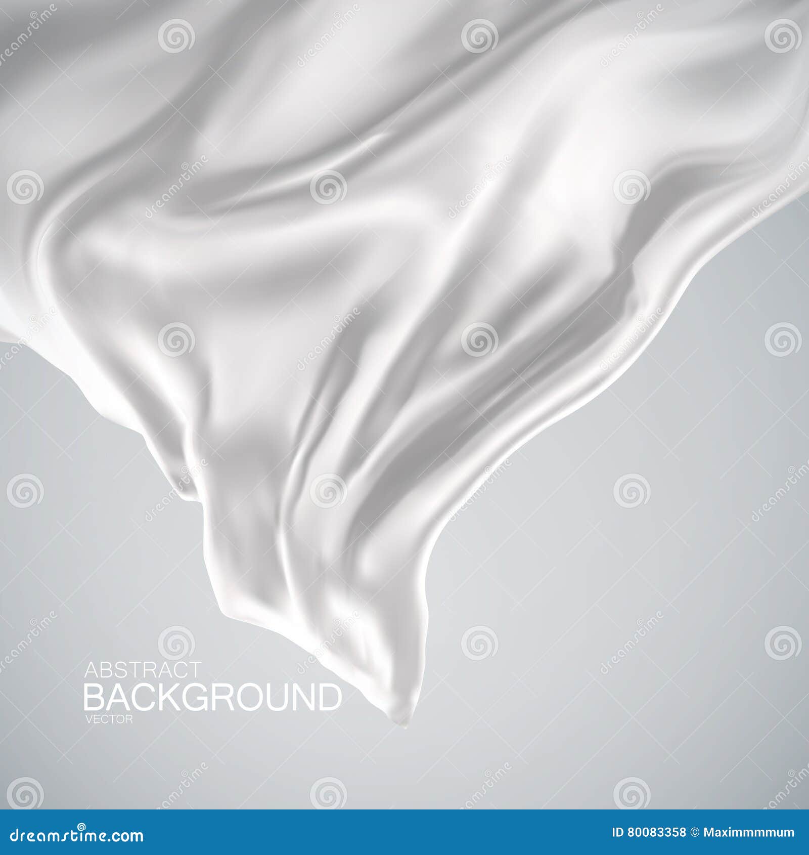 White silk fabric. stock vector. Illustration of concept - 80083358