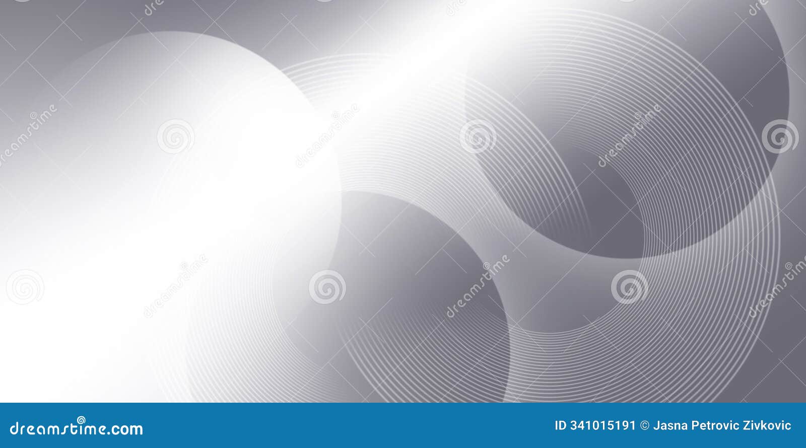 White and Silver Abstract Background Modern Circles Illustration Stock ...