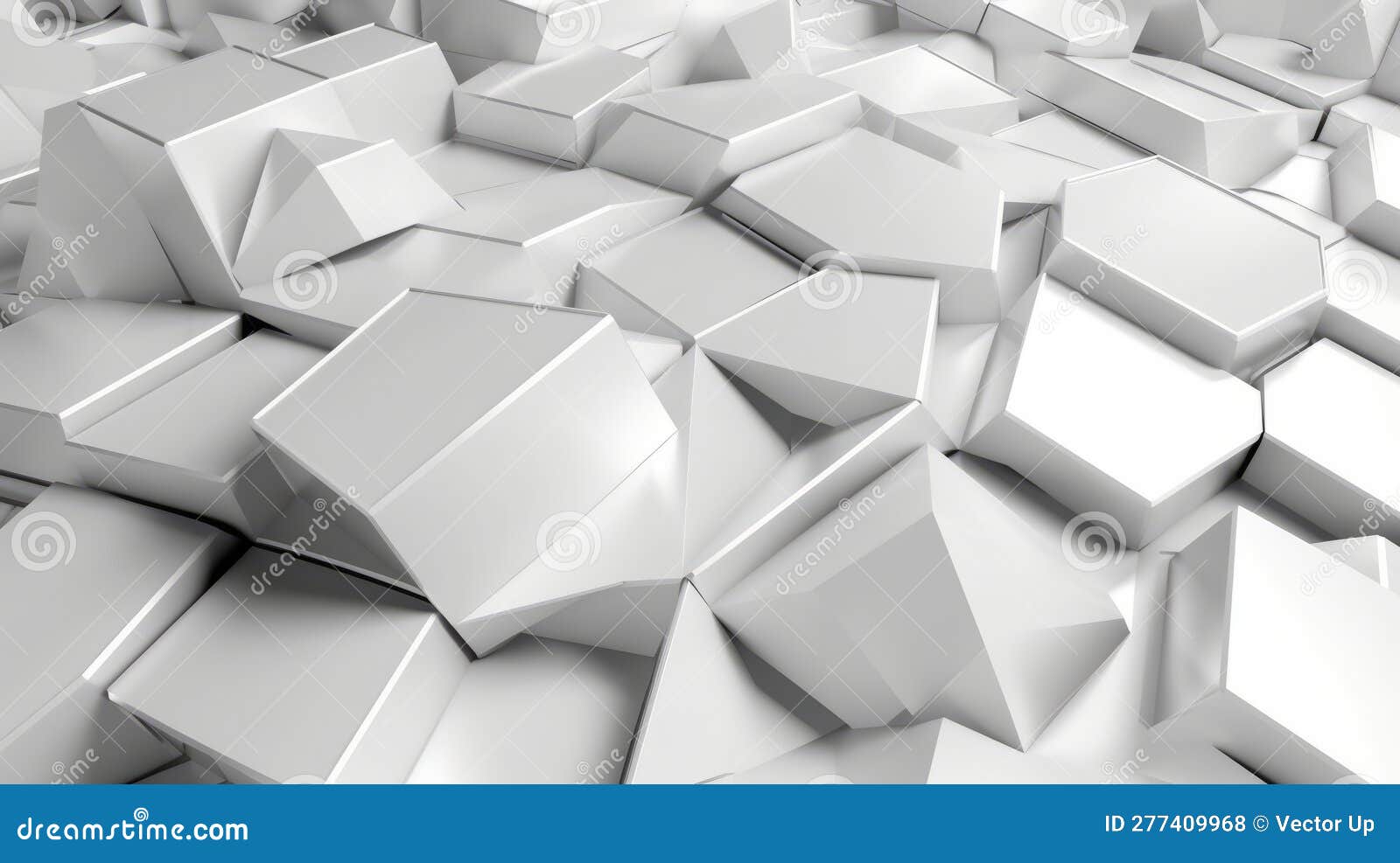 White Silver Geometric Universal Background. Generative AI Stock ...