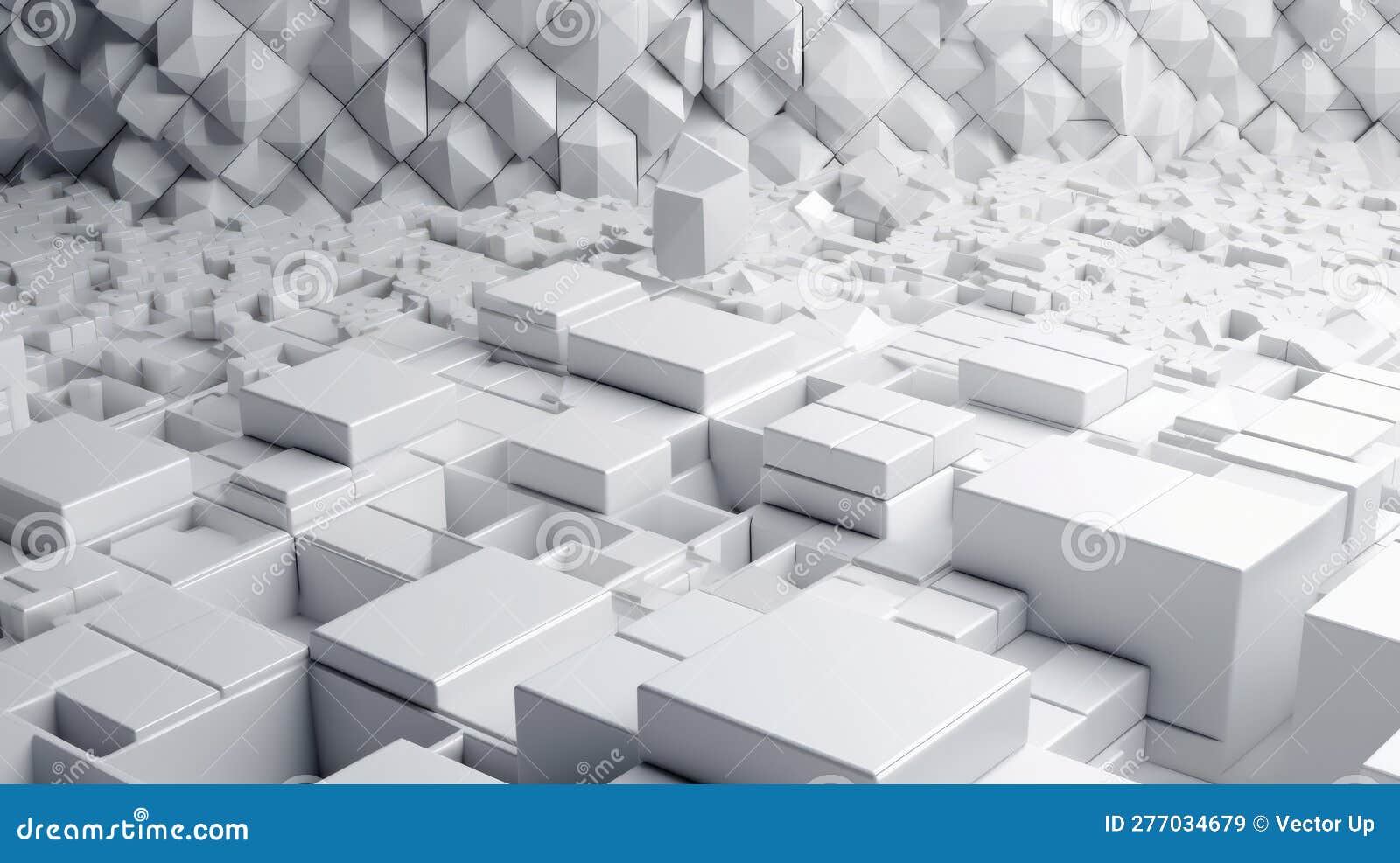 White Silver Geometric Universal Background. Generative AI Stock ...