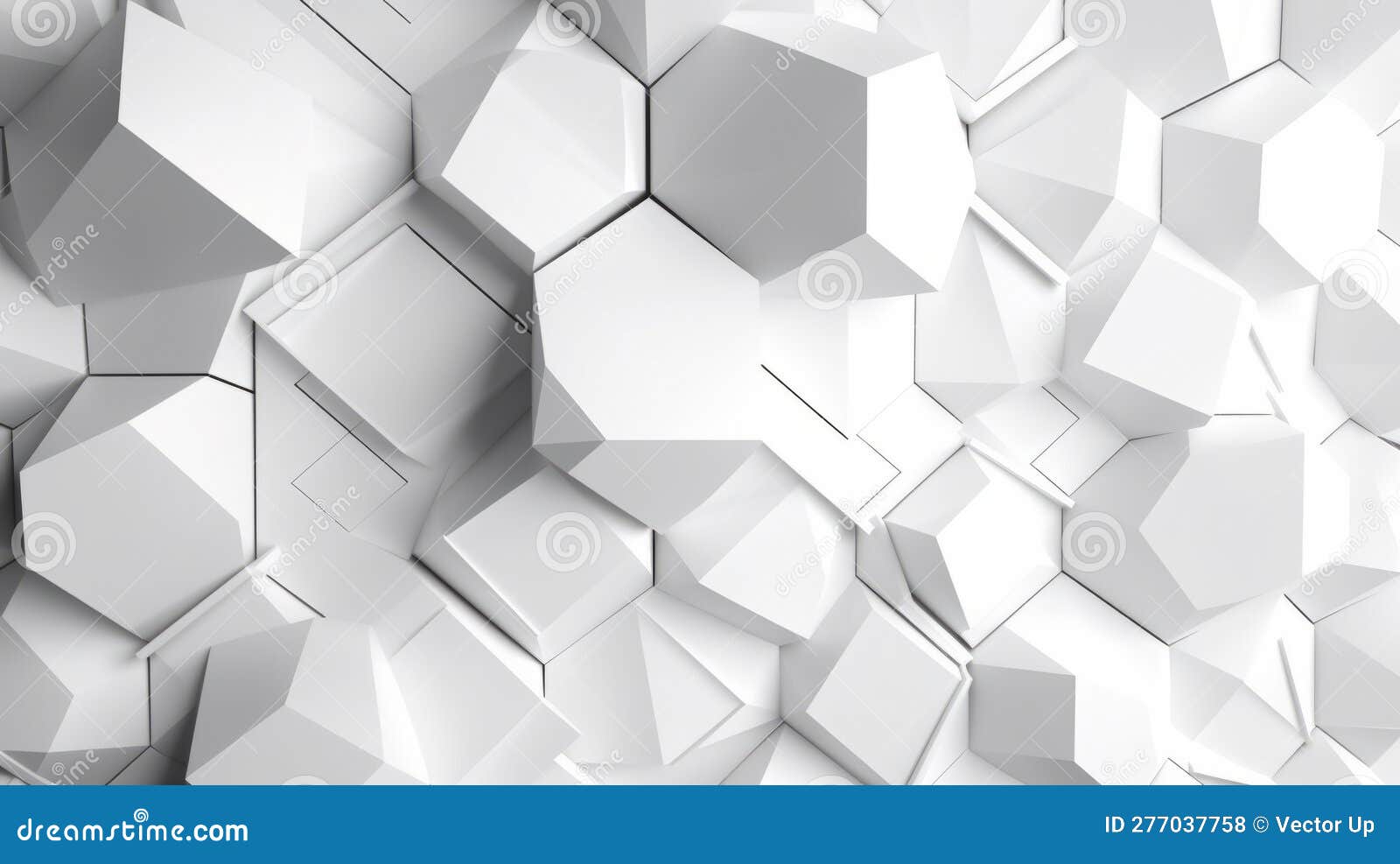 White Silver Geometric Universal Background. Generative AI Stock ...