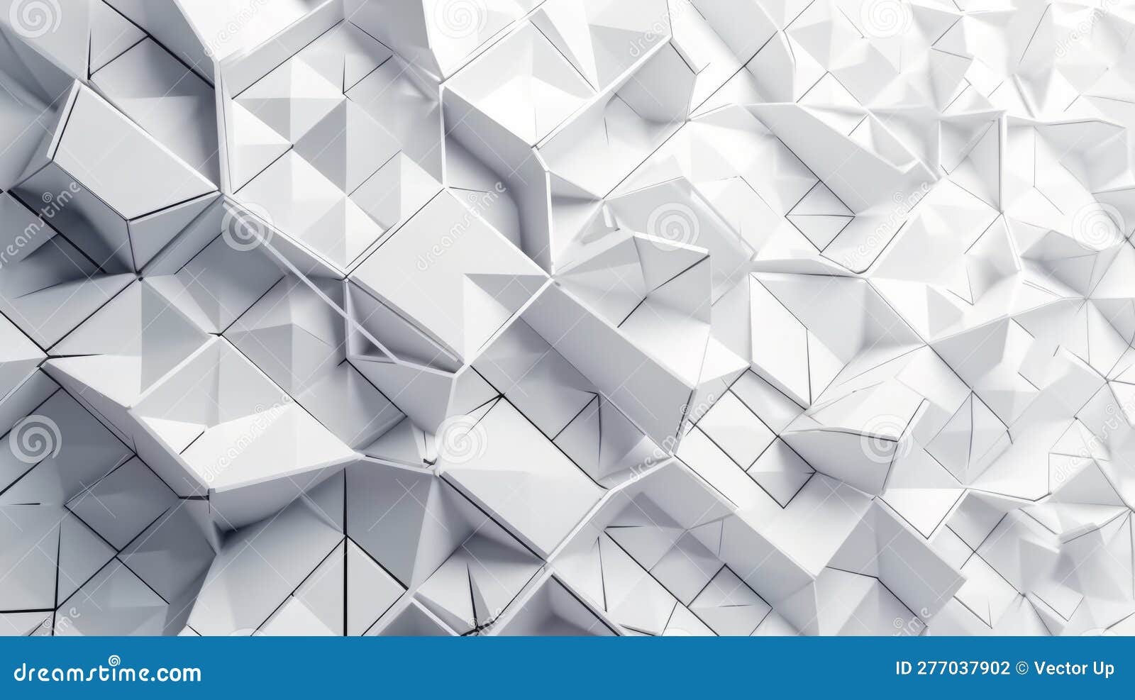 White Silver Geometric Universal Background. Generative AI Stock ...