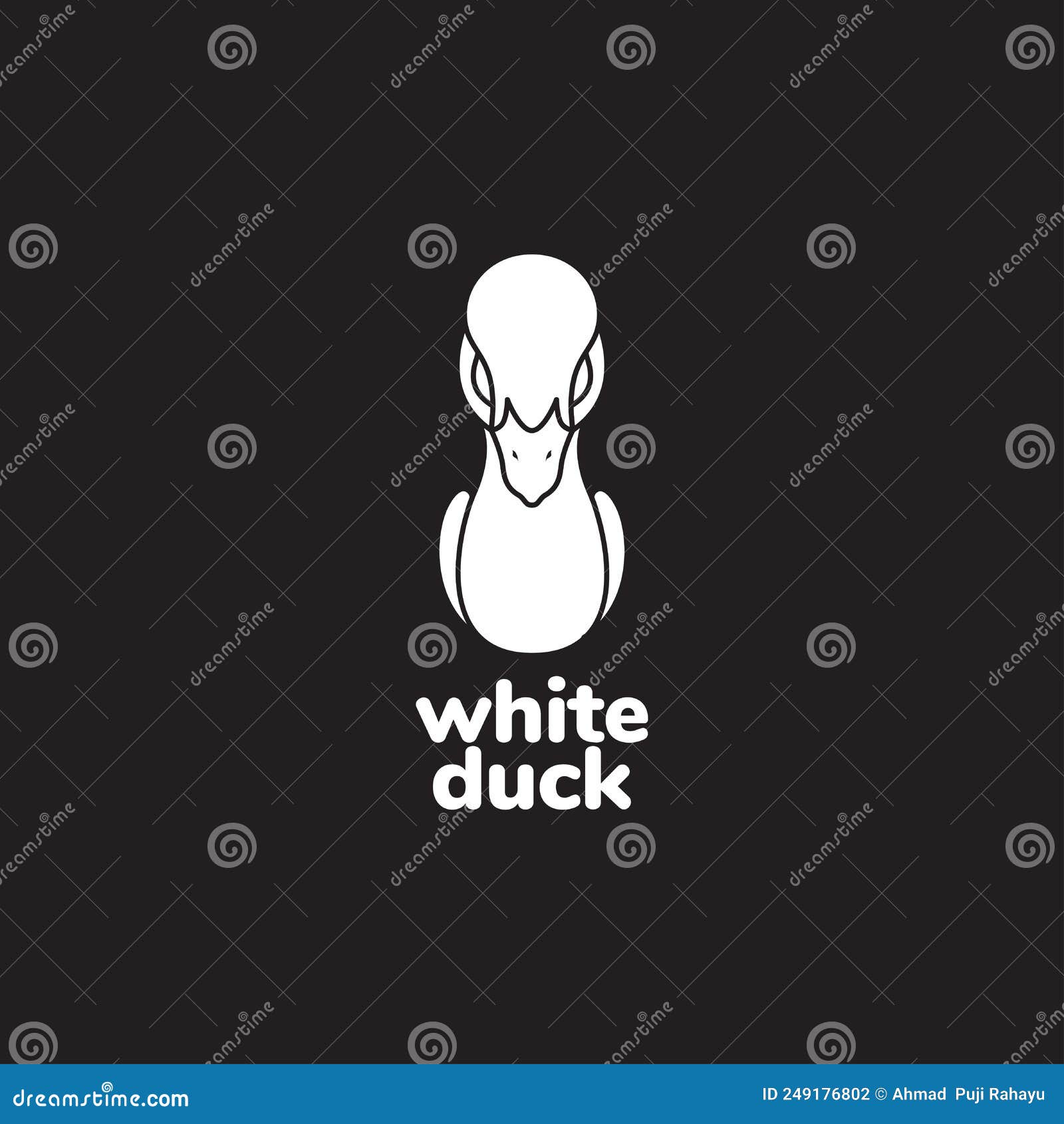 White Simple Duck Logo Design Vector Graphic Symbol Icon Illustration ...