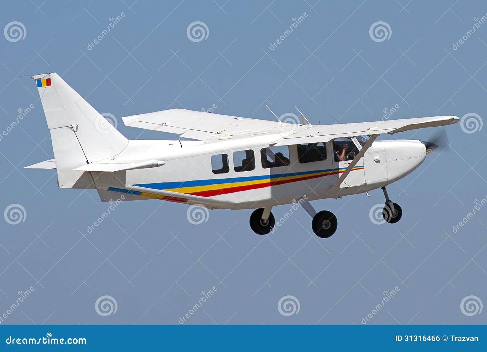 White single engine plane stock photo. Image of airplane - 31316466