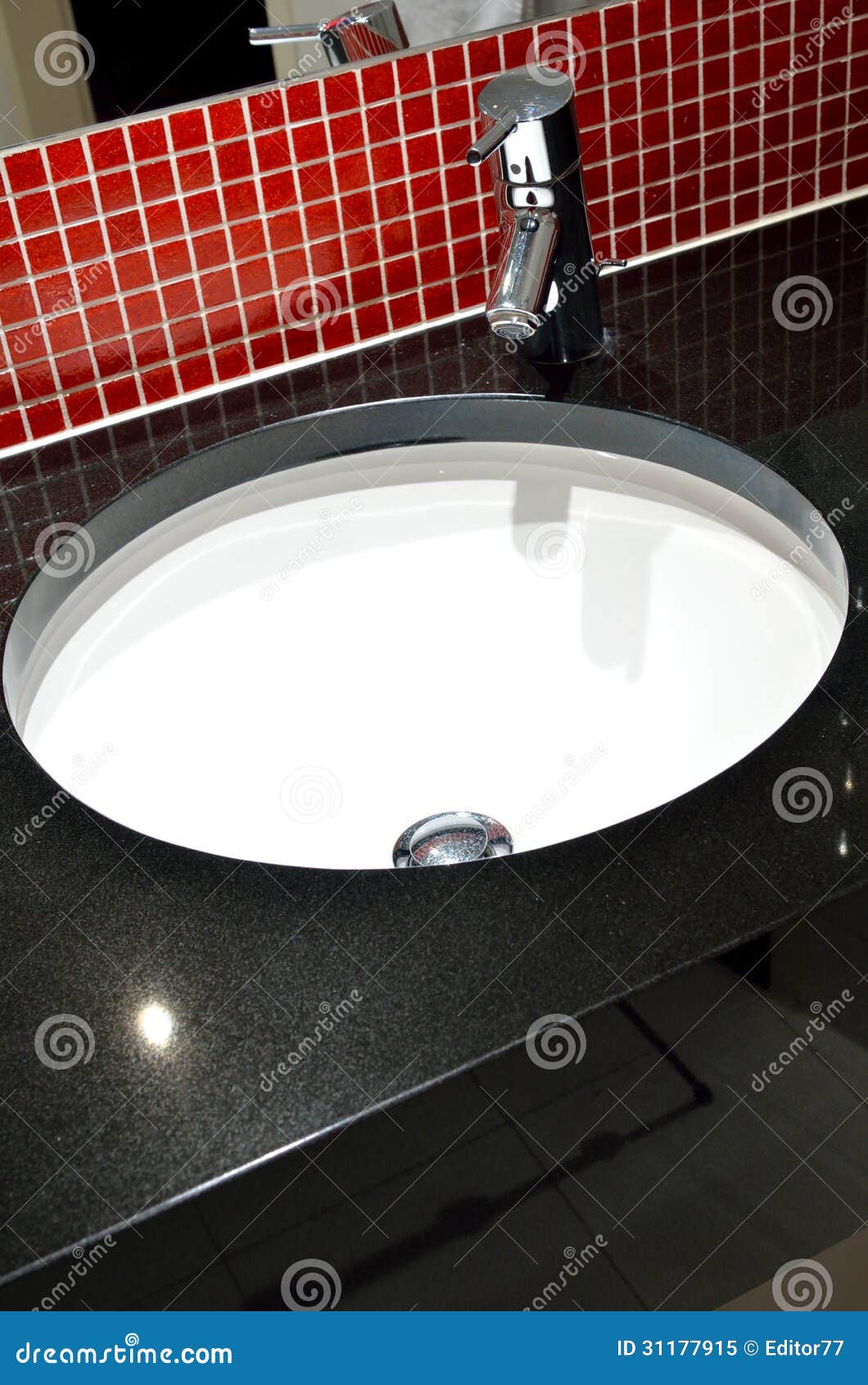 White sink inside bathroom stock image. Image of white - 31177915