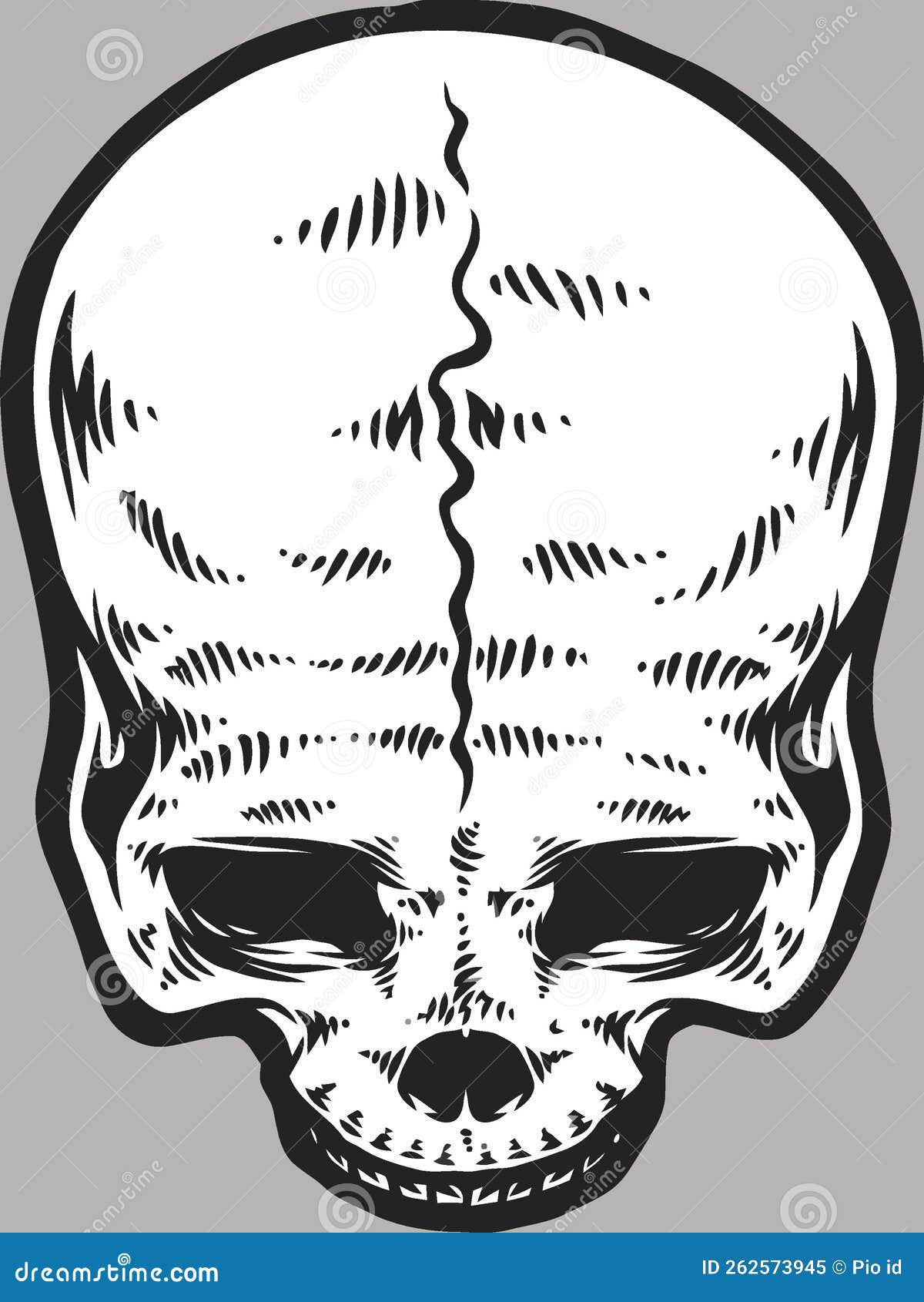White Skull Vector Illustration DOWNLOAD Stock Vector - Illustration of ...