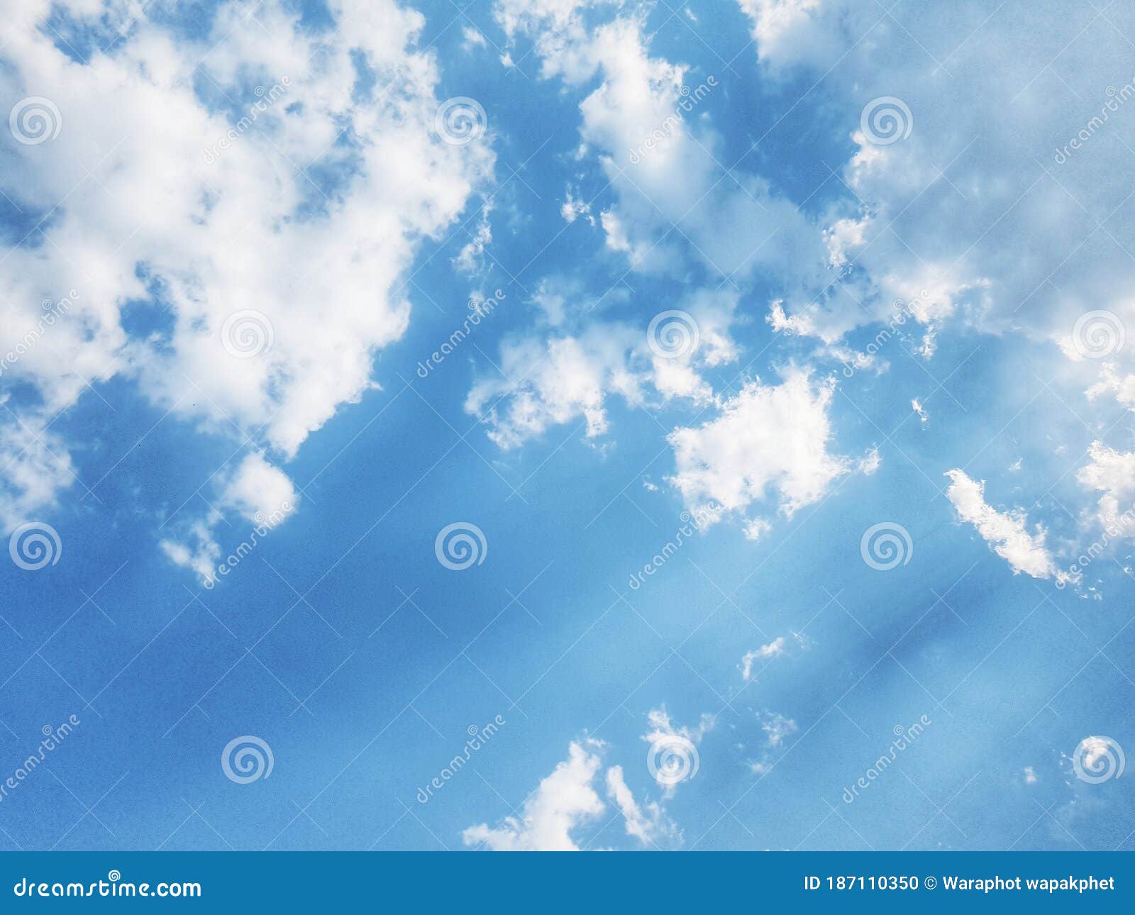 White Sky and Clouds Pattern Texture Background. Stock Photo - Image of ...