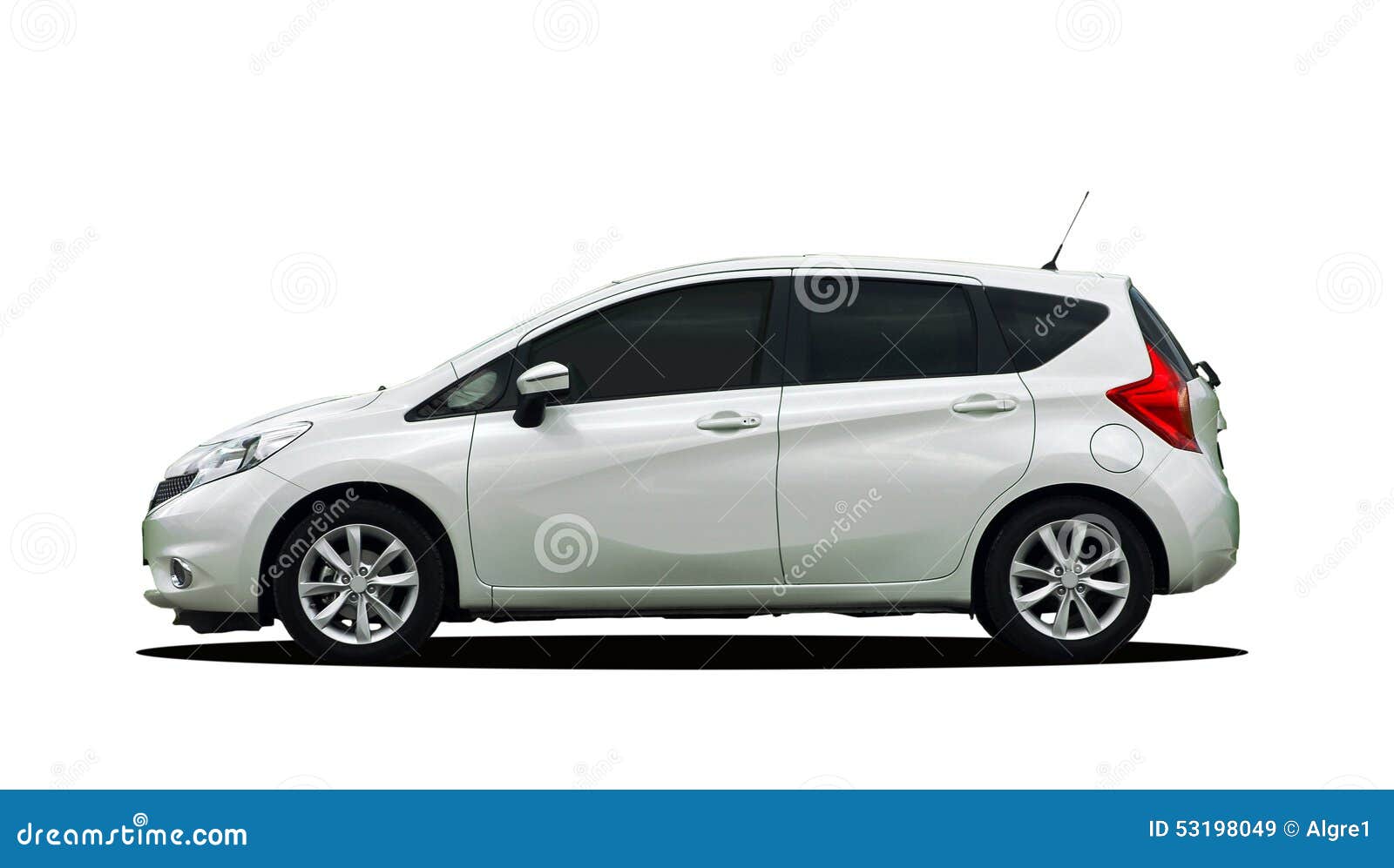 White small car stock image. Image of compact, efficiency - 53198049