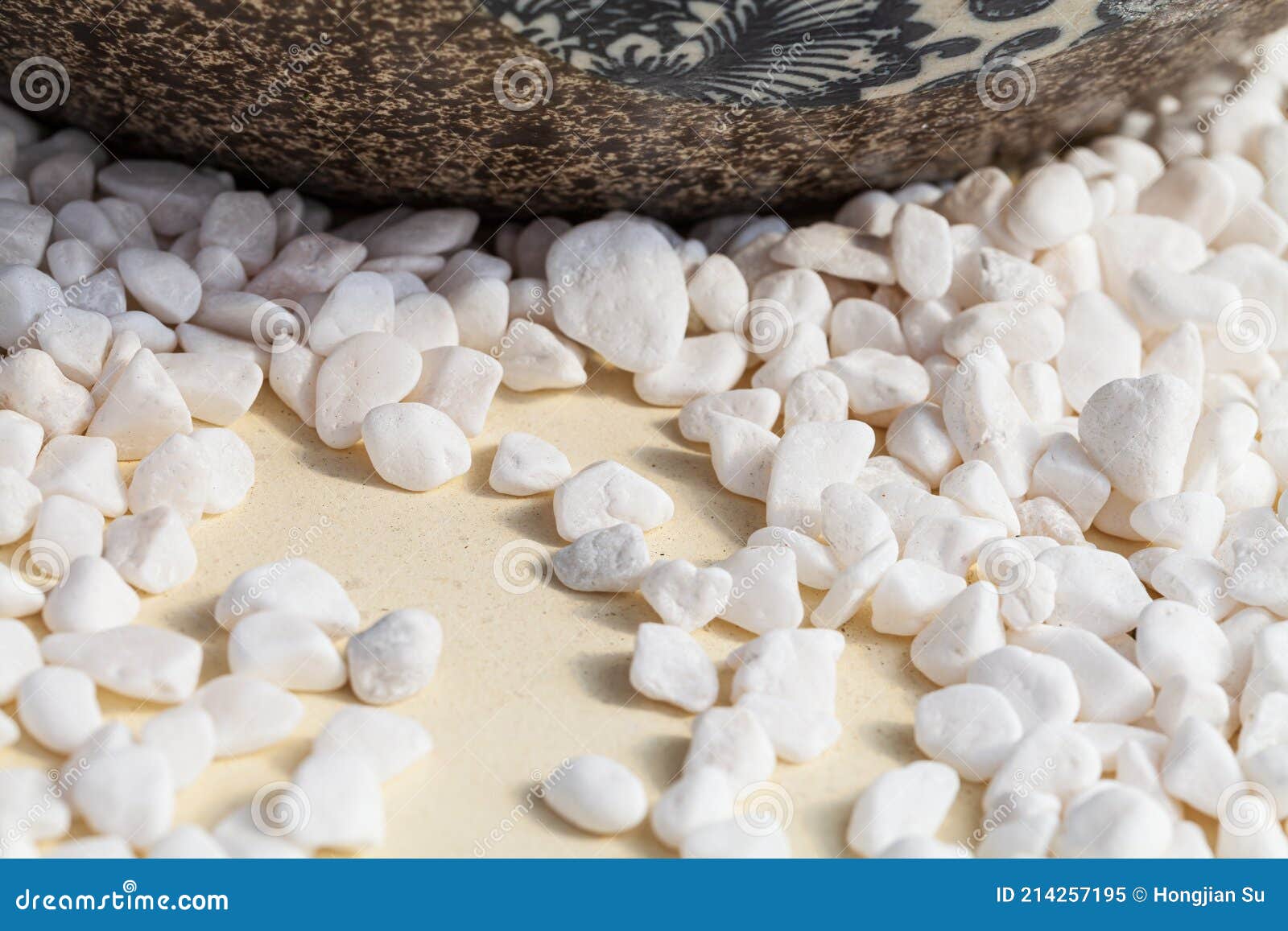 White Small Stones Background, White Pebbles Stone Texture and ...