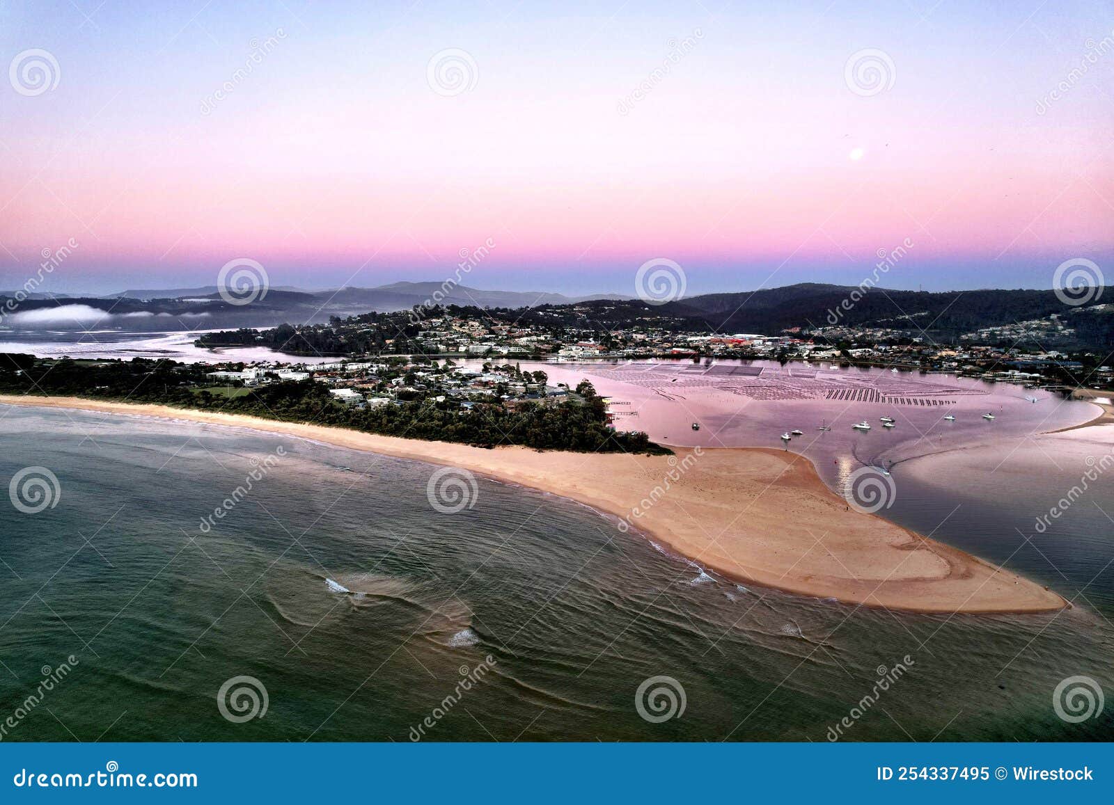 White Small Tropical Island Near the Ocean Stock Image - Image of water ...