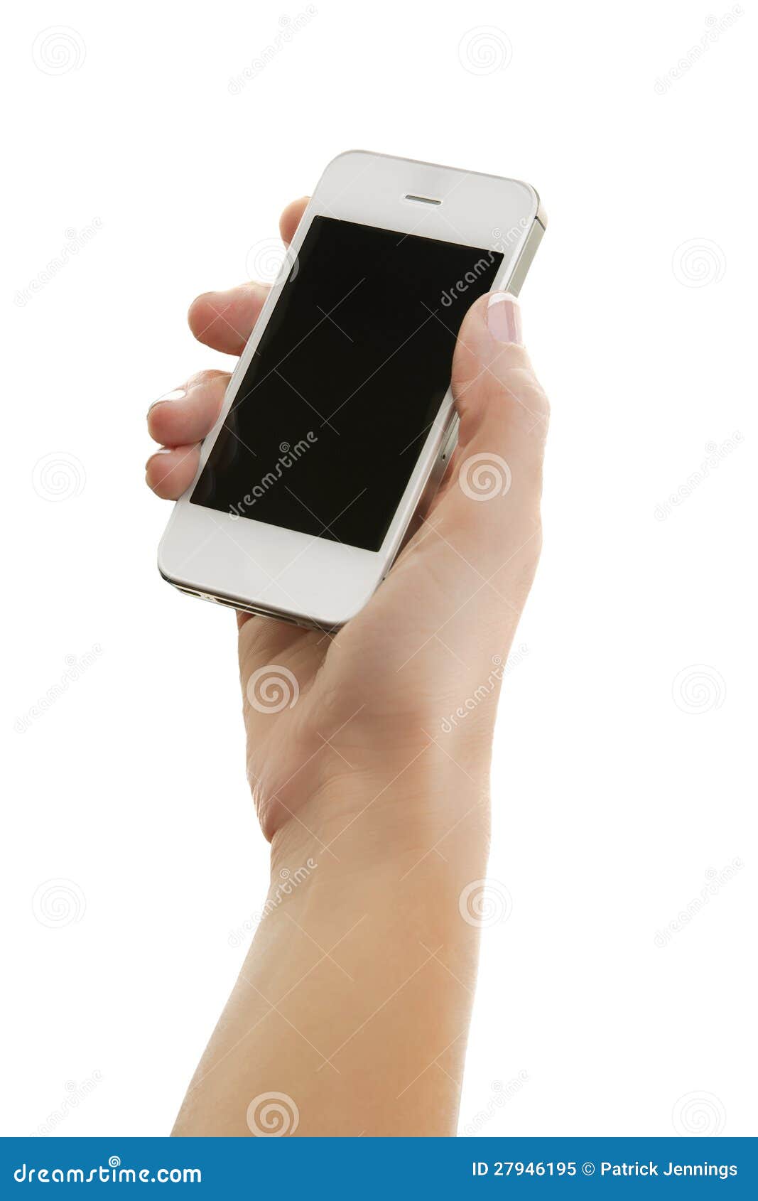 White Smart Phone, Isolated Stock Image - Image of blank, four: 27946195