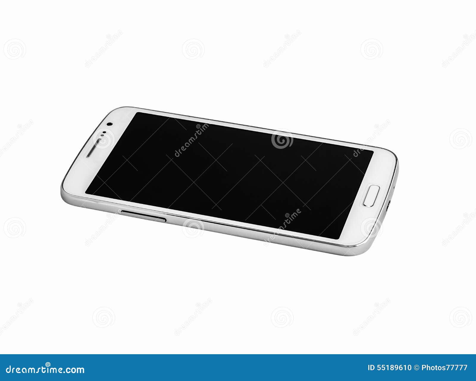 White smart phone stock photo. Image of cellular, smartphone - 55189610
