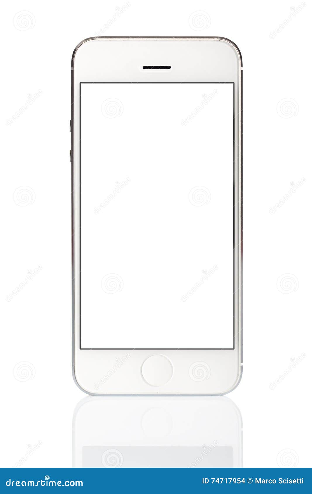 White Smart Phone Isolated stock photo. Image of isolated - 74717954