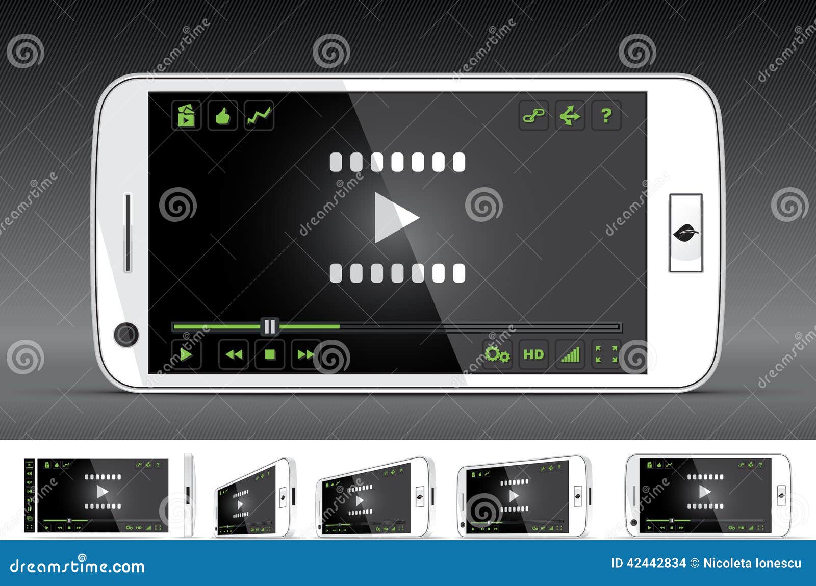 Phone Video Show Frame Stock Illustrations – 74 Phone Video Show Frame ...