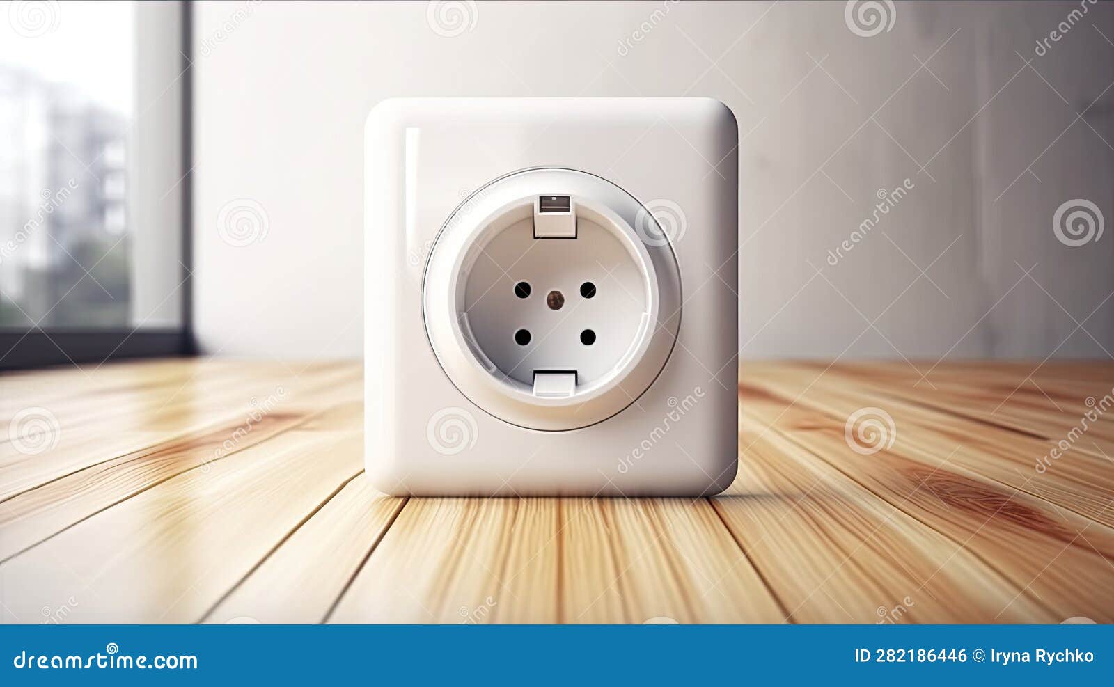 Smart Socket in Modern Room, AI Generated Stock Illustration ...