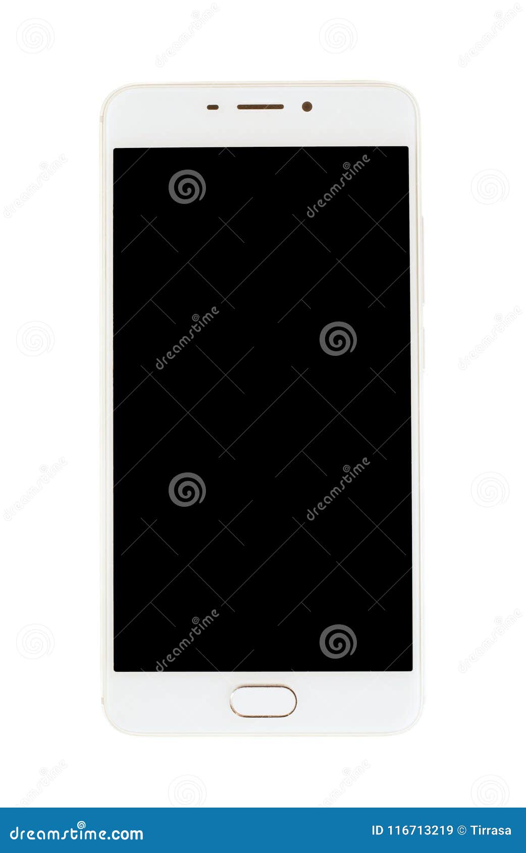 White Smartphone with Blank Screen Stock Image - Image of smart, blank ...