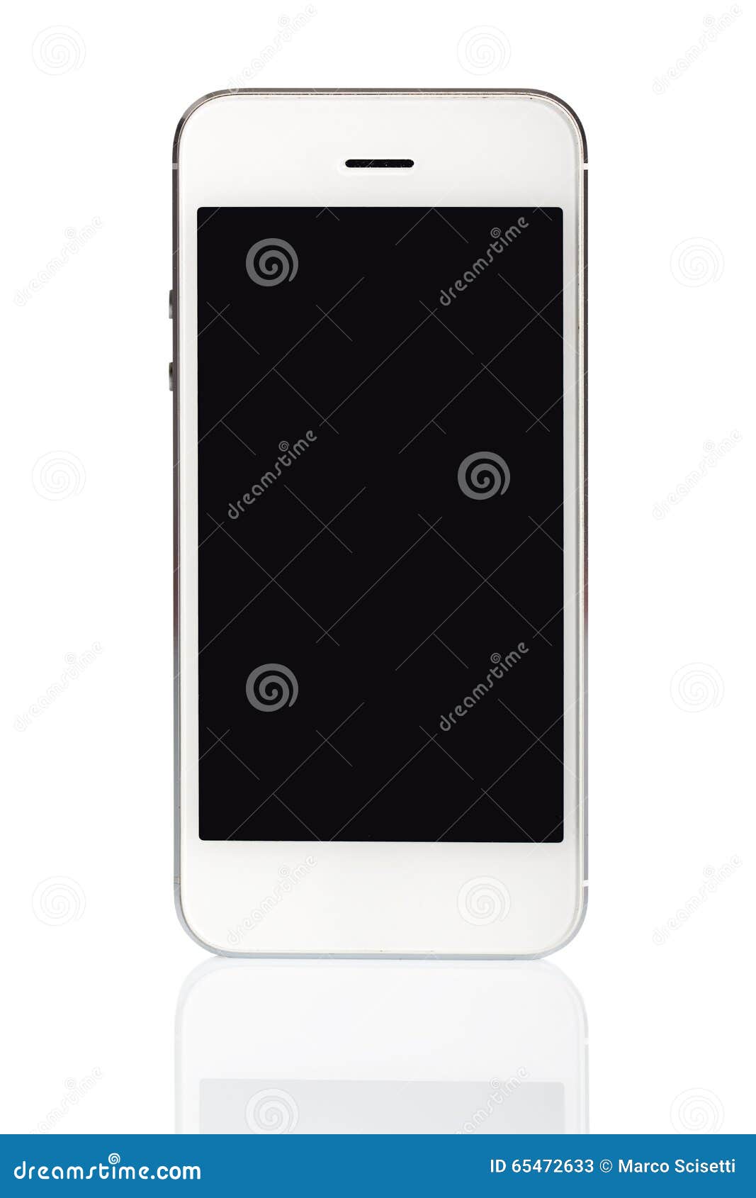 White SmartPhone Isolated stock image. Image of mobile - 65472633