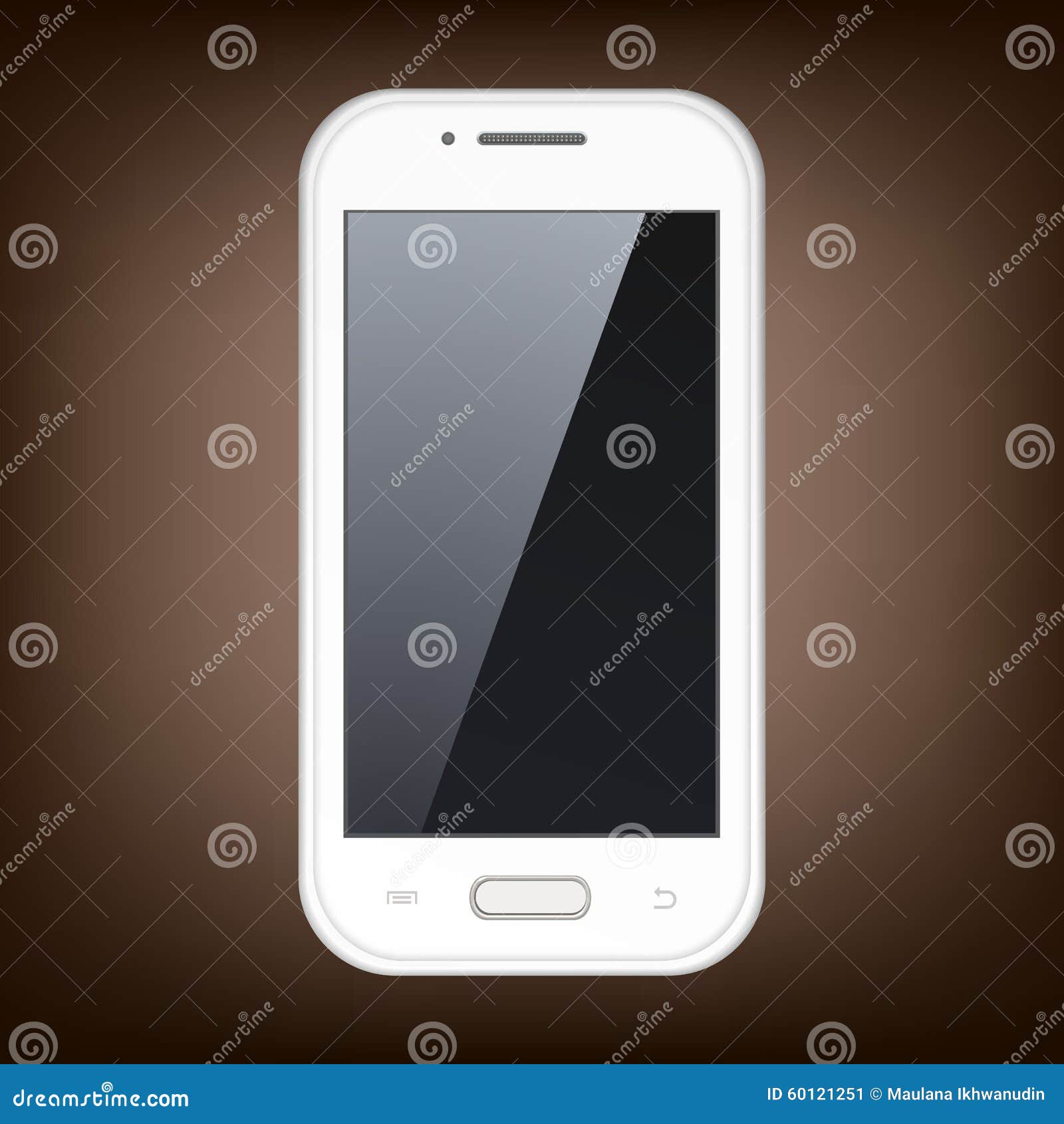 White Smartphone Vector stock vector. Illustration of white - 60121251