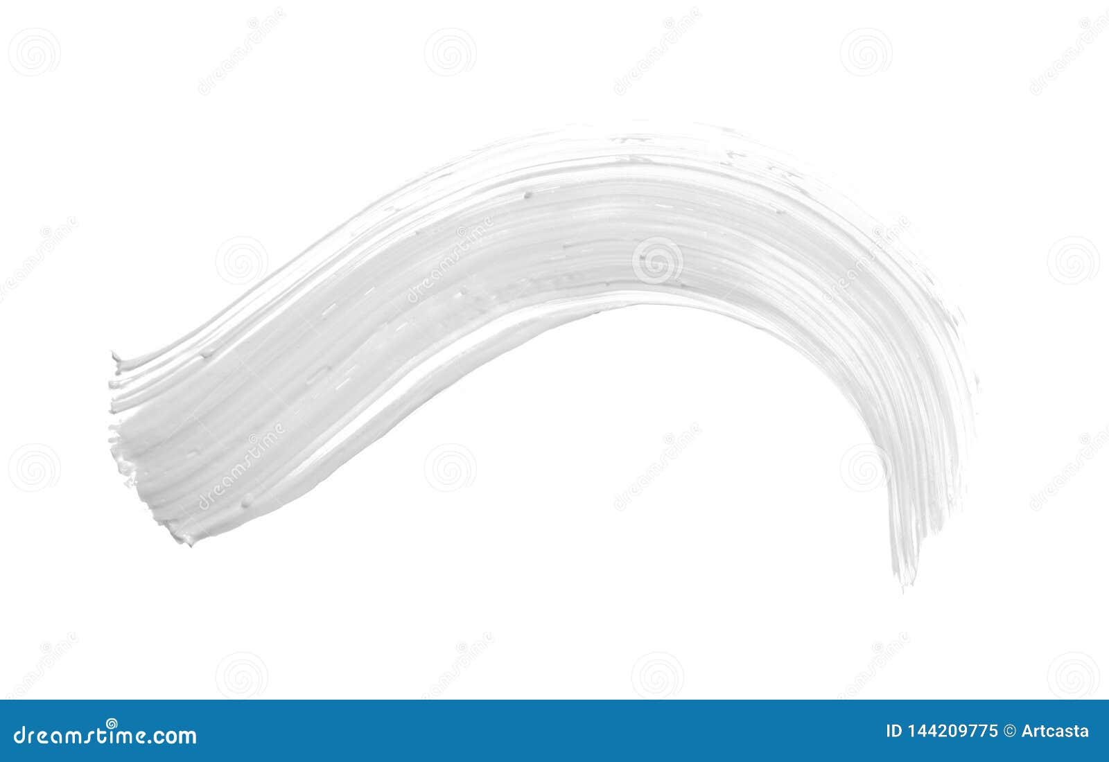 White Smear Of Gel On A Blue Background. Royalty-Free Stock Photography ...