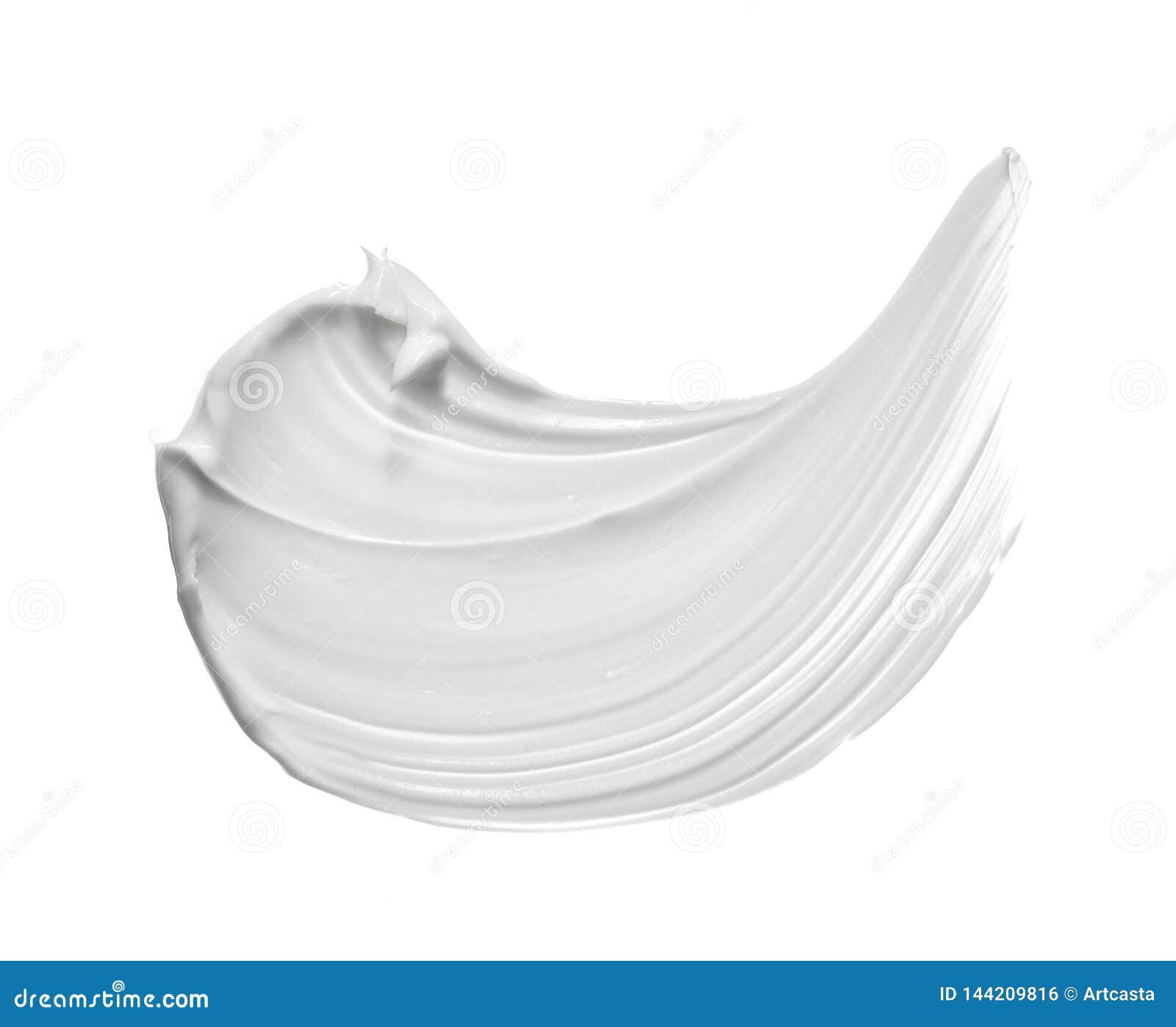White Smear of Face Clay or Cream Stock Photo - Image of chalky, close ...