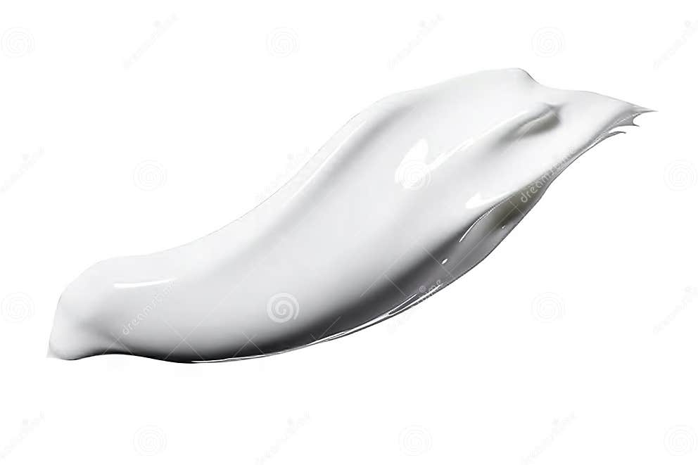 White Smear on Transparent Background, Minimalistic Design Element ...