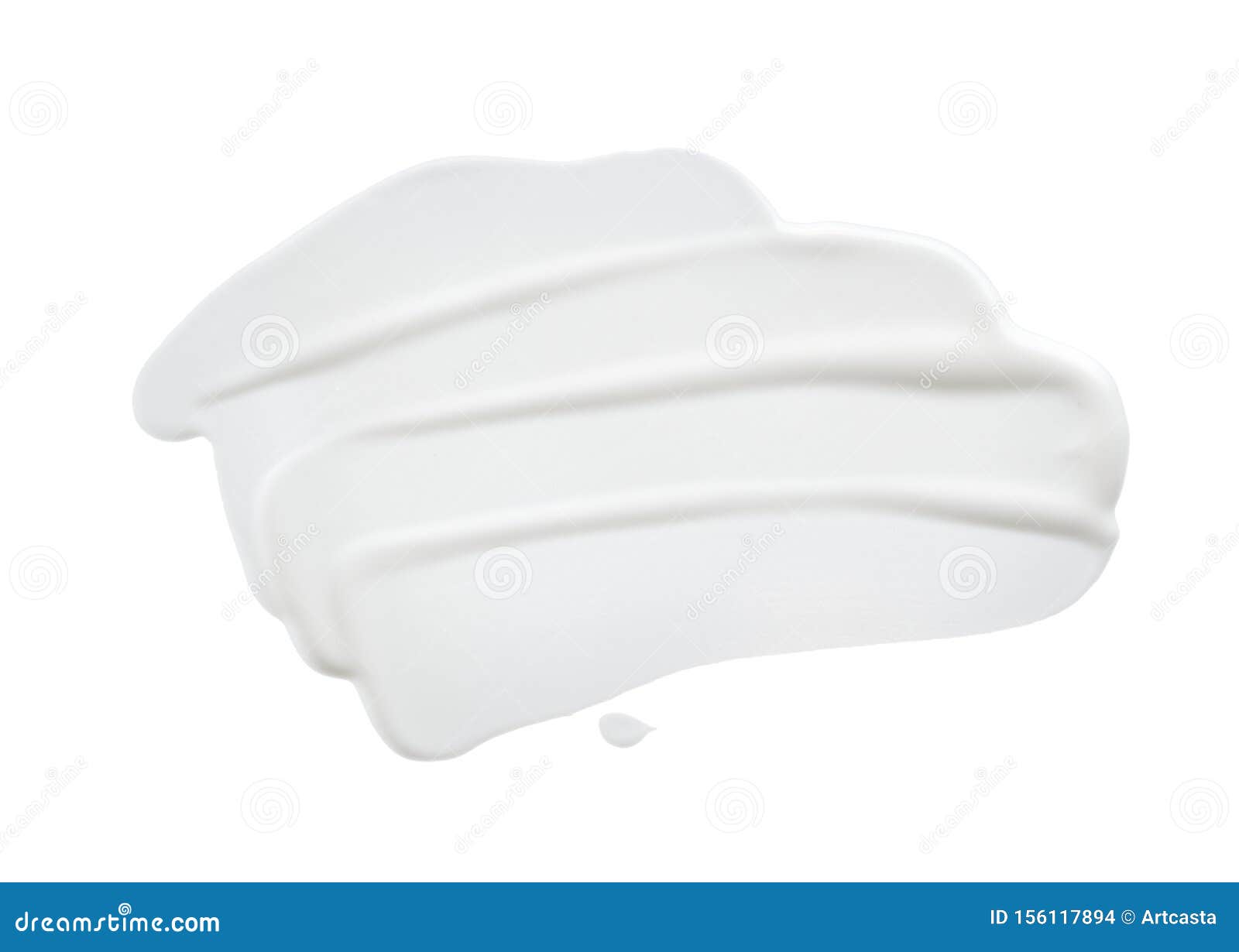 White Smears and Texture of Face Cream or Acrylic Paint Stock Photo ...