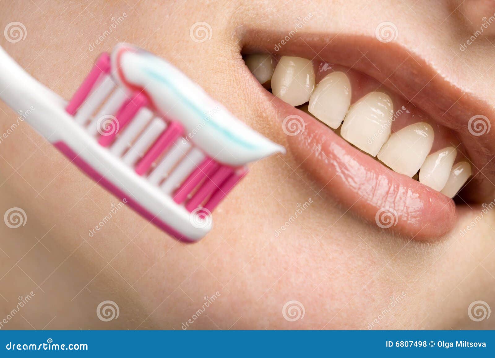White smile and toothbrush stock photo. Image of bathroom - 6807498