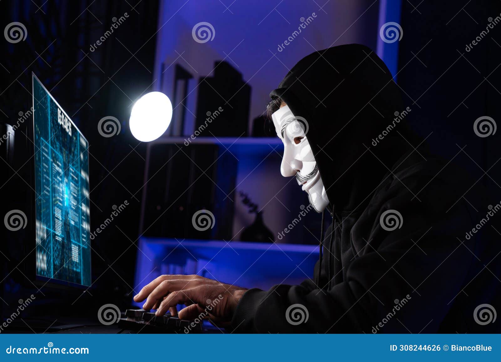 Criminal Hacker Penetrating Networks Editorial Photo | CartoonDealer ...