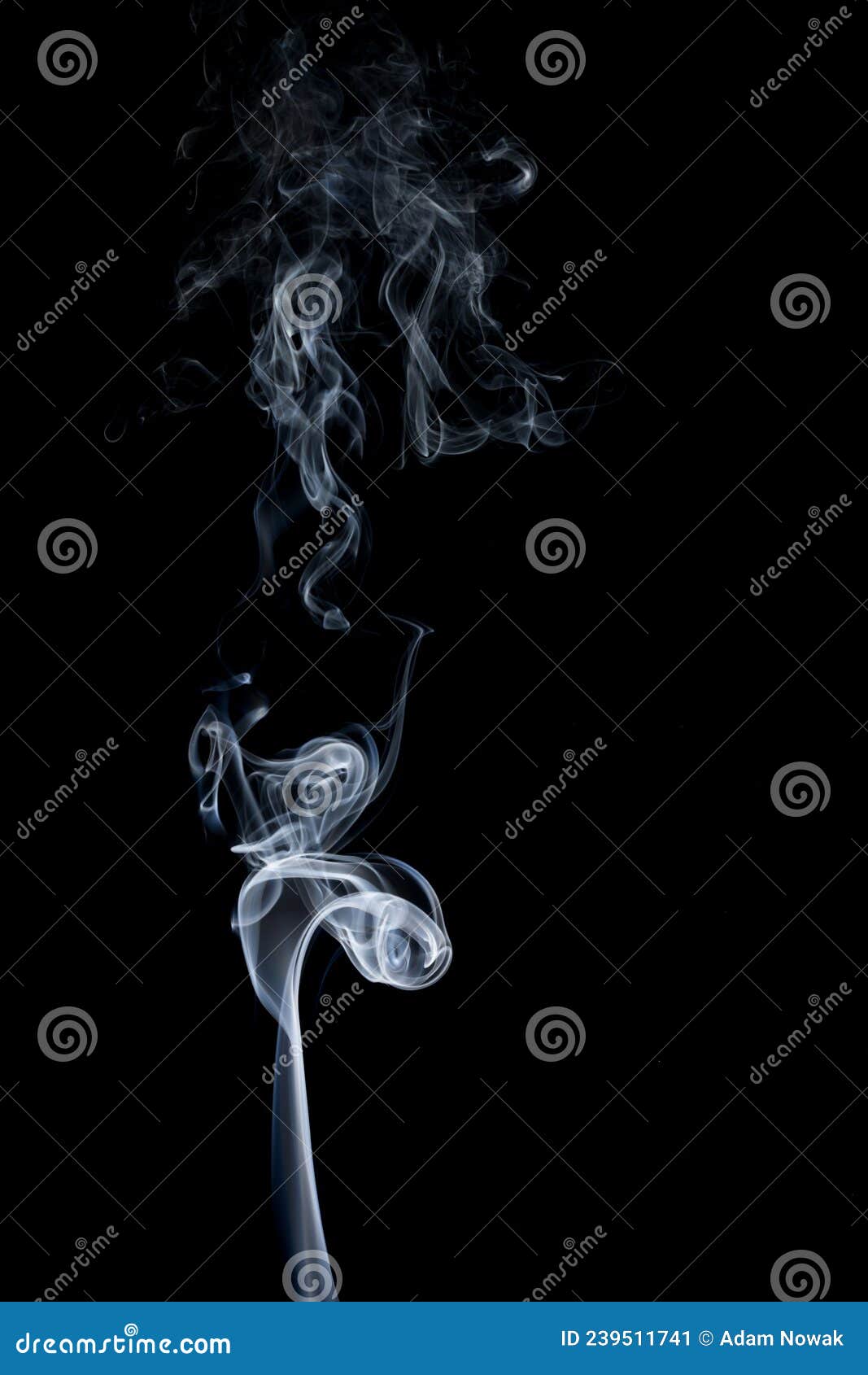 White Smoke on Black Background. Abstract White Smoke Stock Image ...