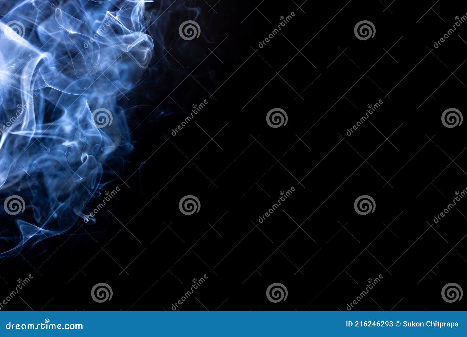 White Smoke on Black Background Stock Image - Image of wave, incense ...