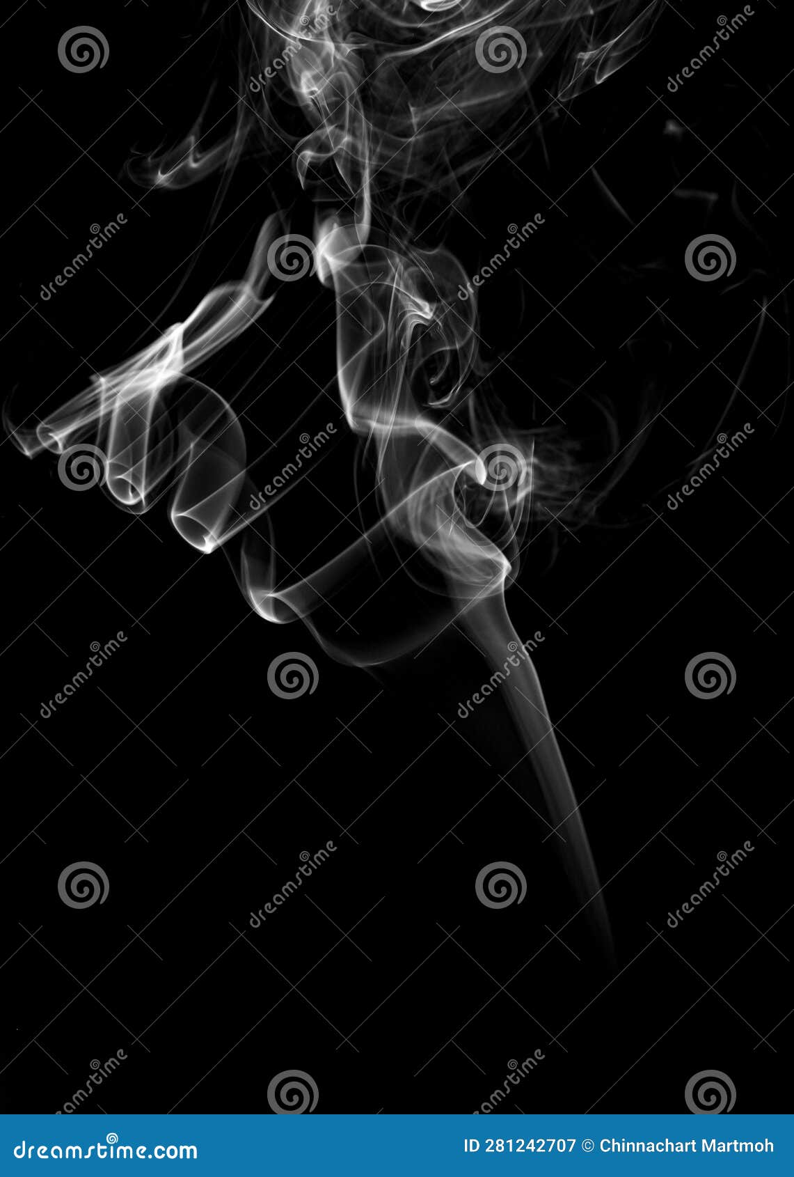 White Smoke in a Black Background. Smoke White Light Stock Image ...