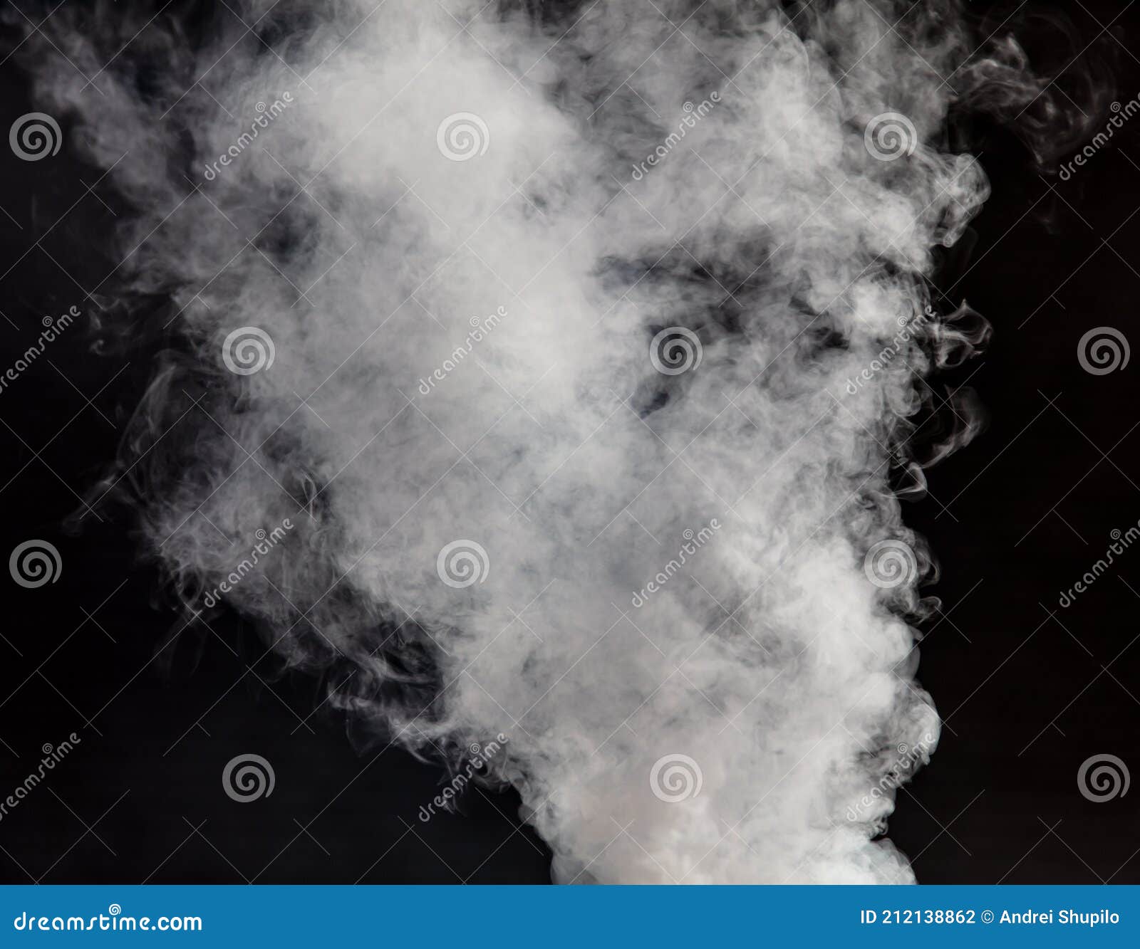 White Smoke on a Black Background. Texture Stock Photo - Image of flow ...